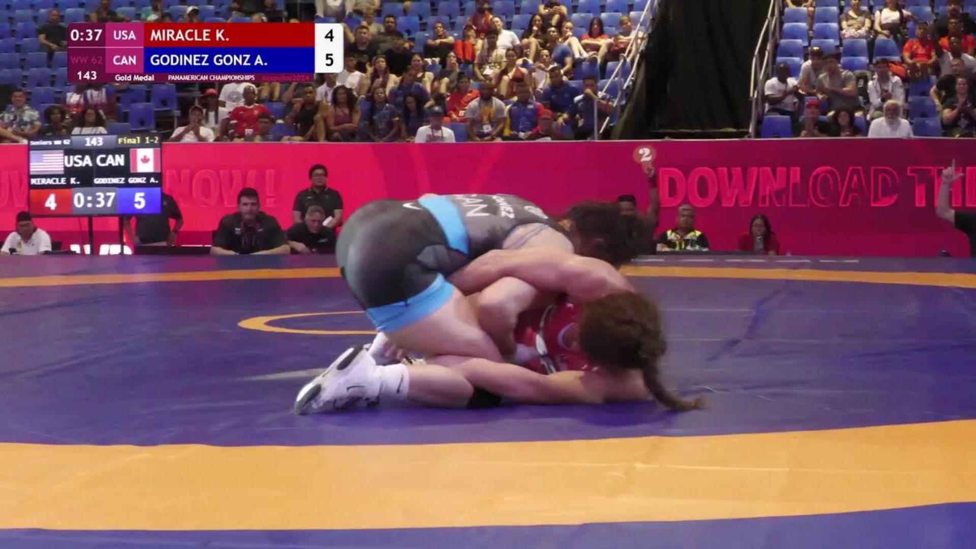 Kayla Colleen Kiyoko MIRACLE (USA) vs. Ana Paula GODINEZ GONZALEZ (CAN ...