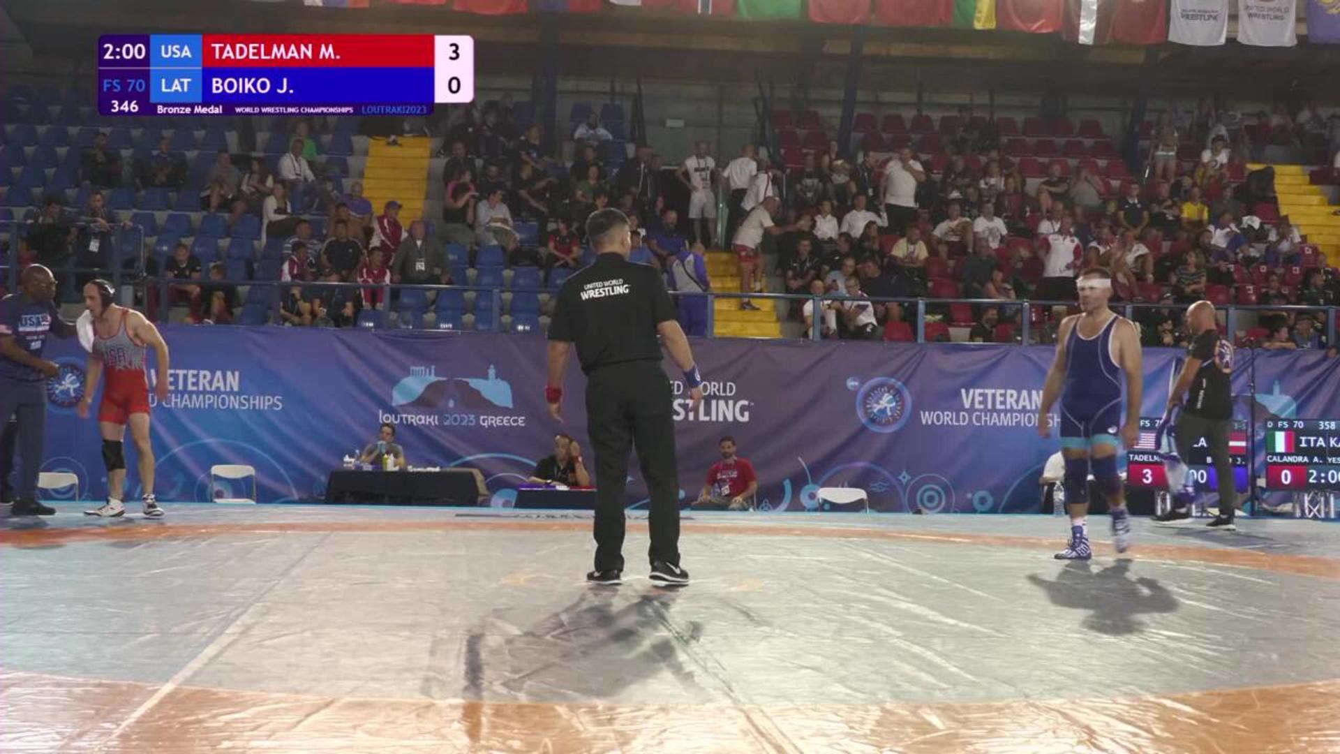 Marc Andrew TADELMAN (USA) vs. Jevgenijs BOIKO (LAT) | WORLD WRESTLING ...