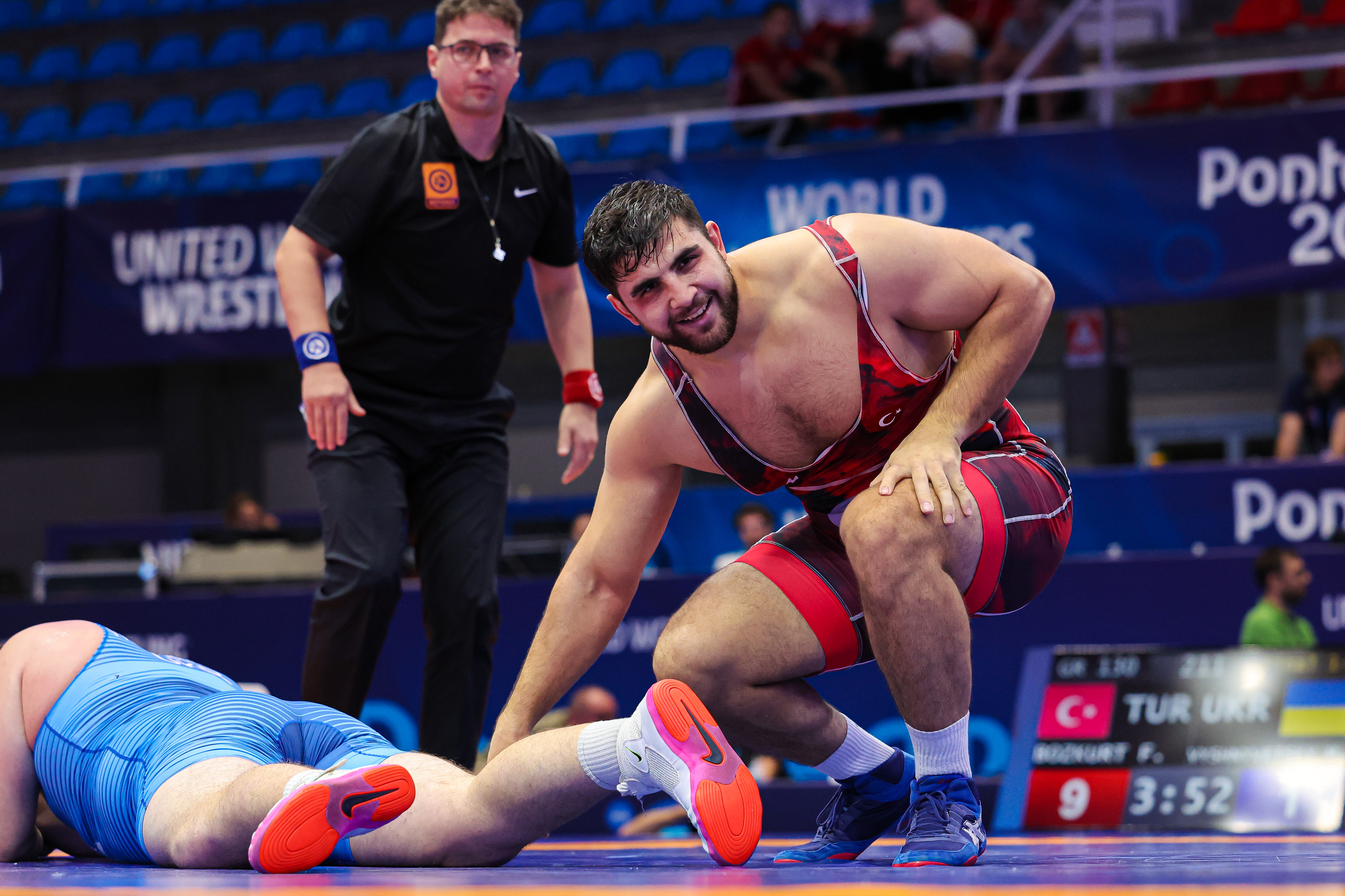 Fatih BOZKURT (TUR) won the 130kg gold medal at the U23 World ...