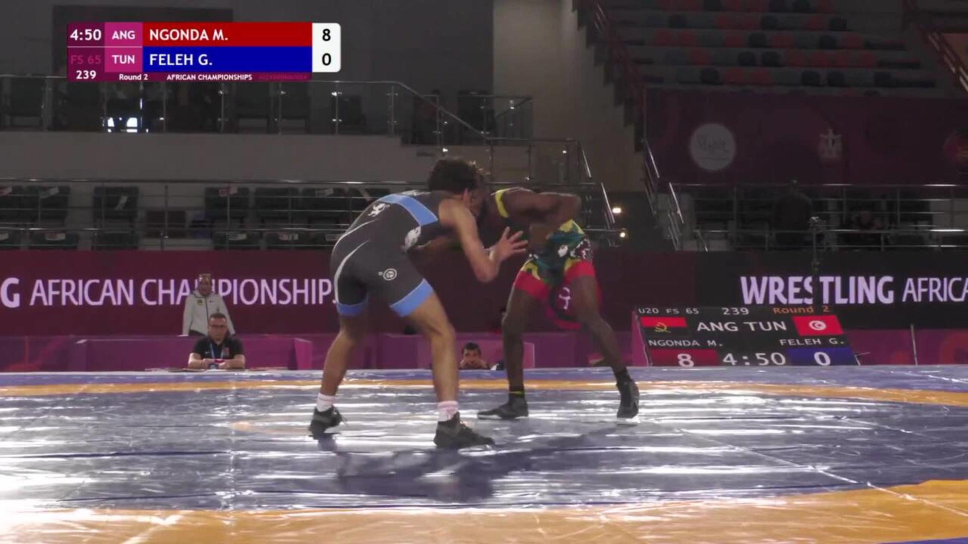 Manaceu Nkunga NGONDA (ANG) vs. Ghayth FELEH (TUN) | AFRICAN ...