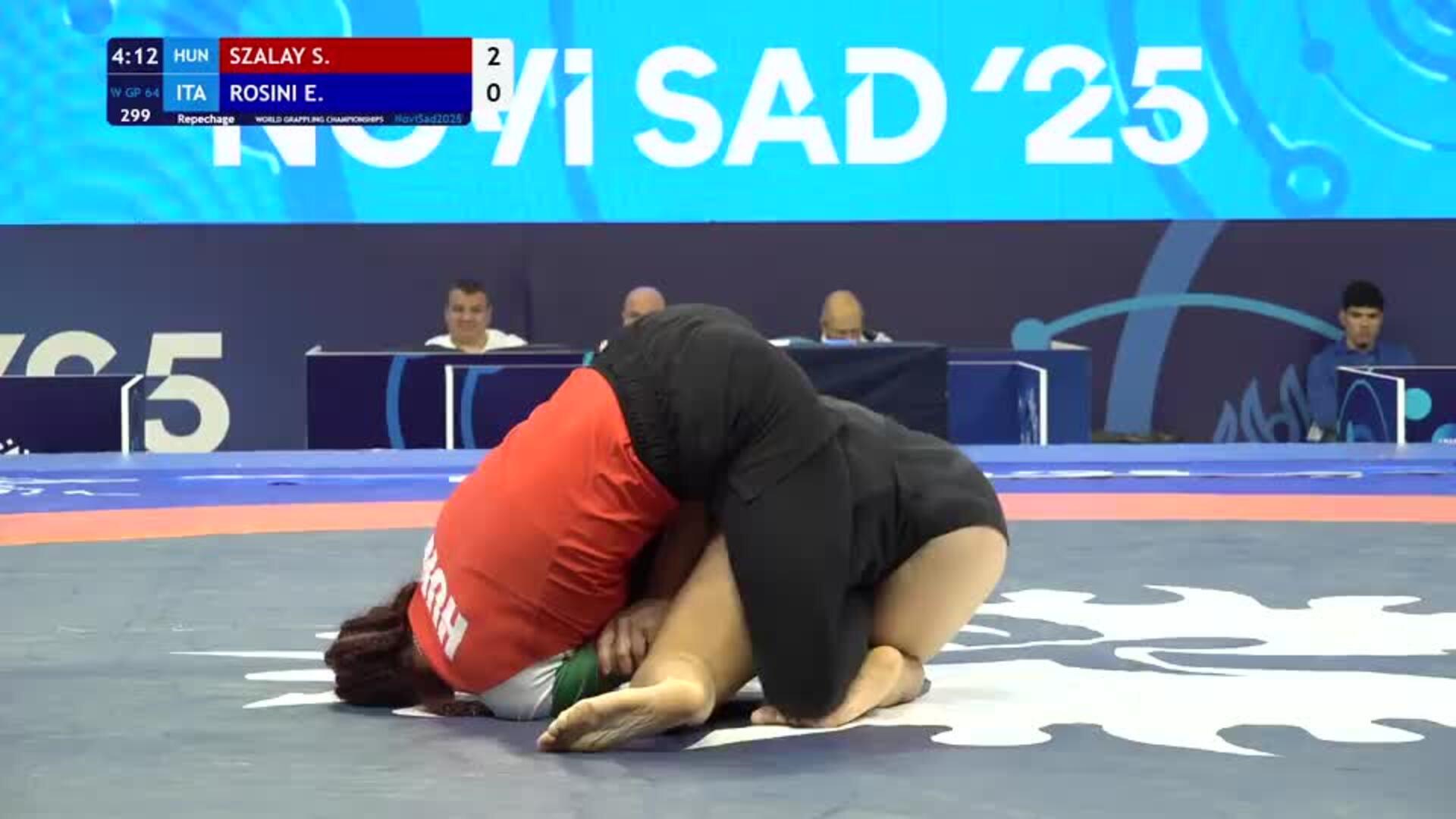 Szabina Dora SZALAY (HUN) vs. Emma ROSINI (ITA) | WORLD GRAPPLING ...