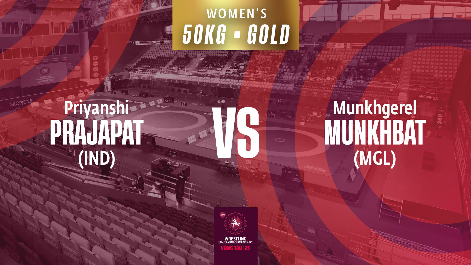 Priyanshi PRAJAPAT (IND) vs. Munkhgerel MUNKHBAT (MGL) | U23 ASIAN CHAMPIONSHIPS 2025 | Gold ...