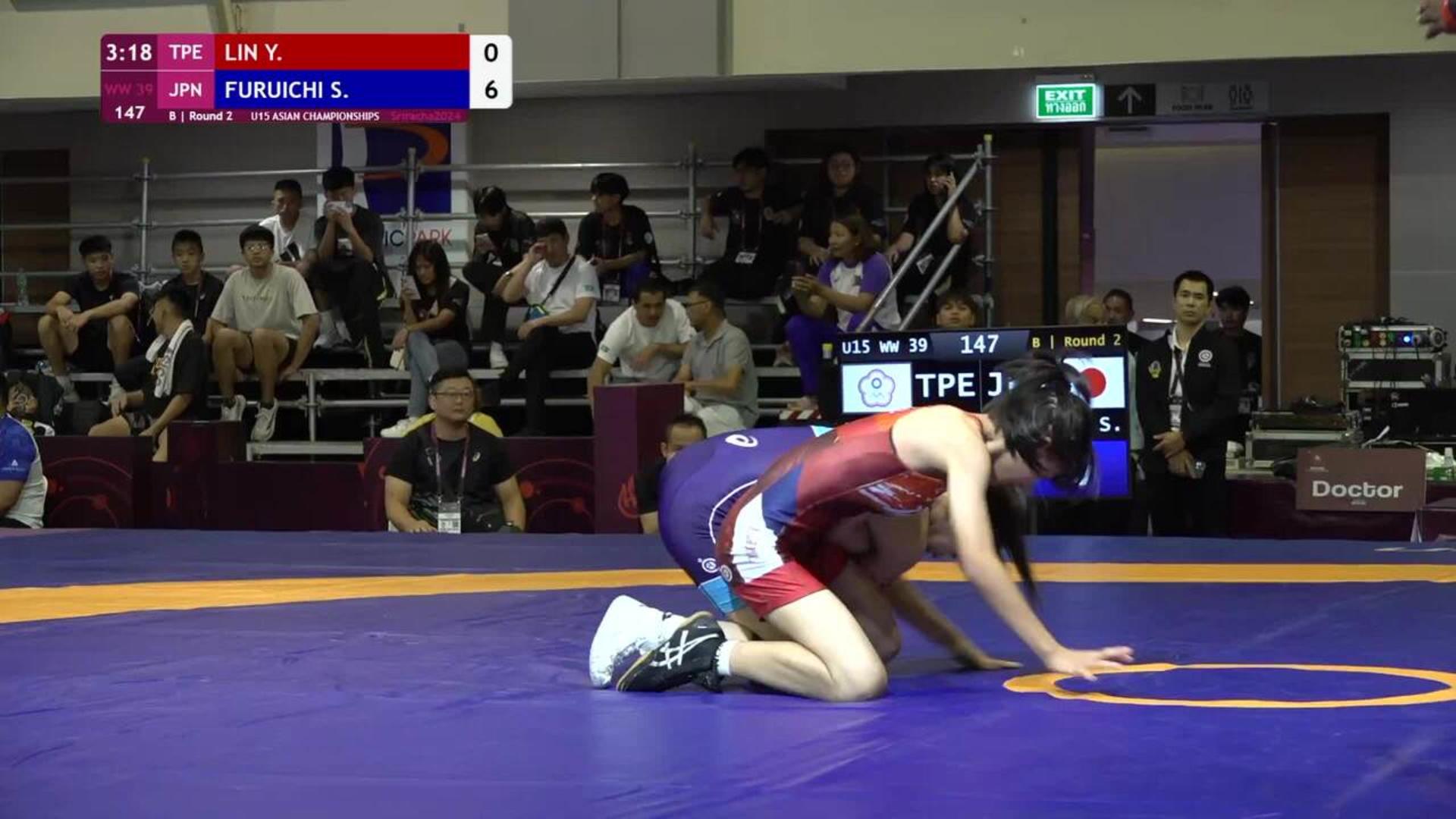 Yi Tong LIN (TPE) vs. Sera FURUICHI (JPN) | U15 ASIAN CHAMPIONSHIPS ...