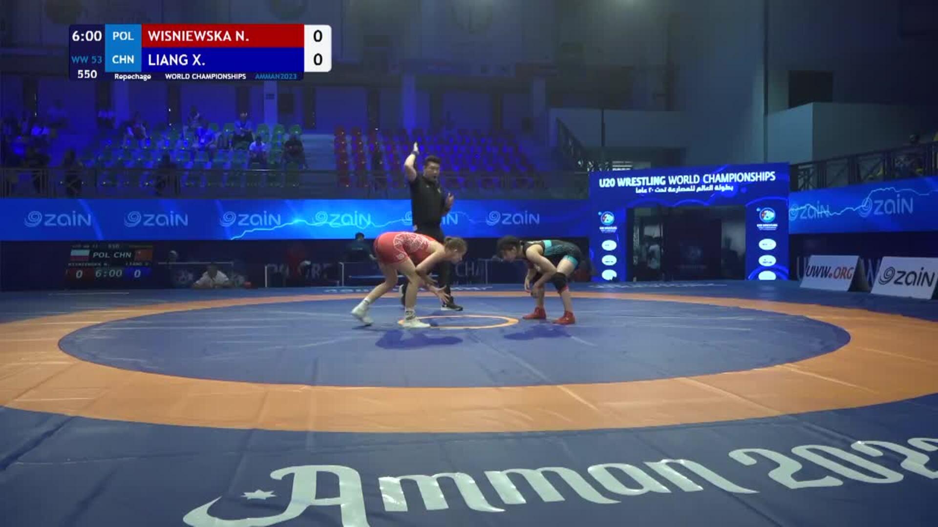 Nikola Monika WISNIEWSKA (POL) vs. Xuejing LIANG (CHN) | U20 World ...