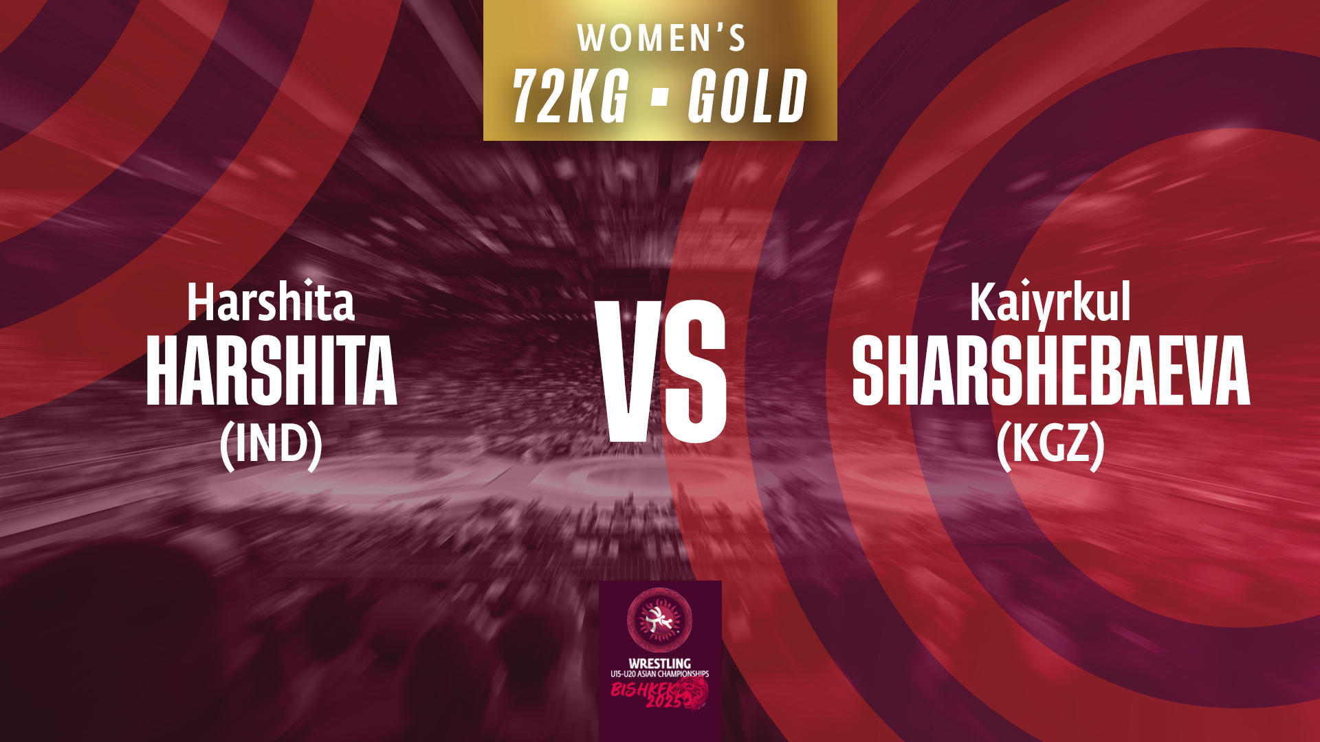 Harshita HARSHITA (IND) vs. Kaiyrkul SHARSHEBAEVA (KGZ) | U20 ASIAN ...