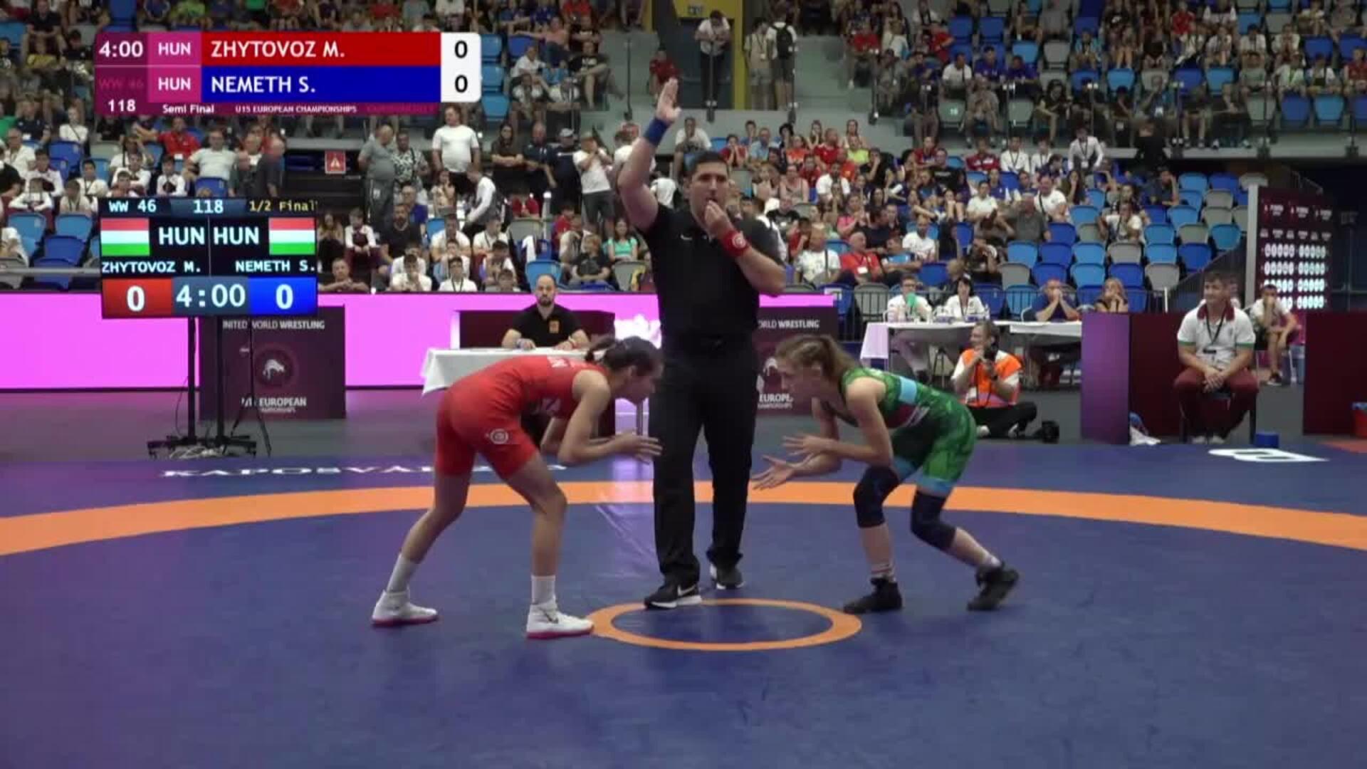 Semi Final • WW 46Kg • Mariia ZHYTOVOZ (HUN) vs. Szonja NEMETH (HUN)