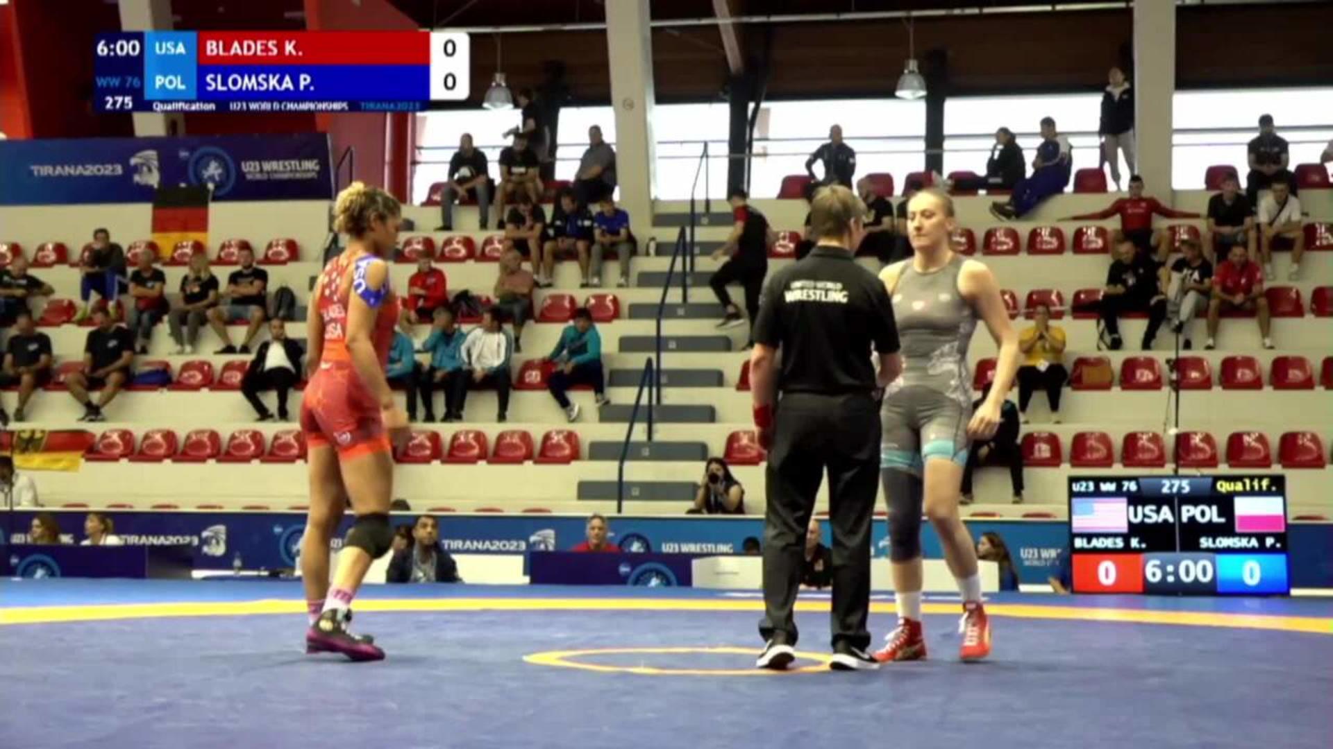 Kennedy Alexis BLADES (USA) vs. Patrycja Monika SLOMSKA (POL) | U23 World Championships 2023 ...
