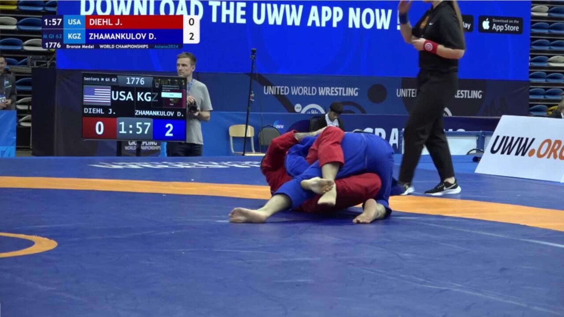 Joseph Michael DIEHL (USA) vs. Daniiar ZHAMANKULOV (KGZ) | WORLD ...
