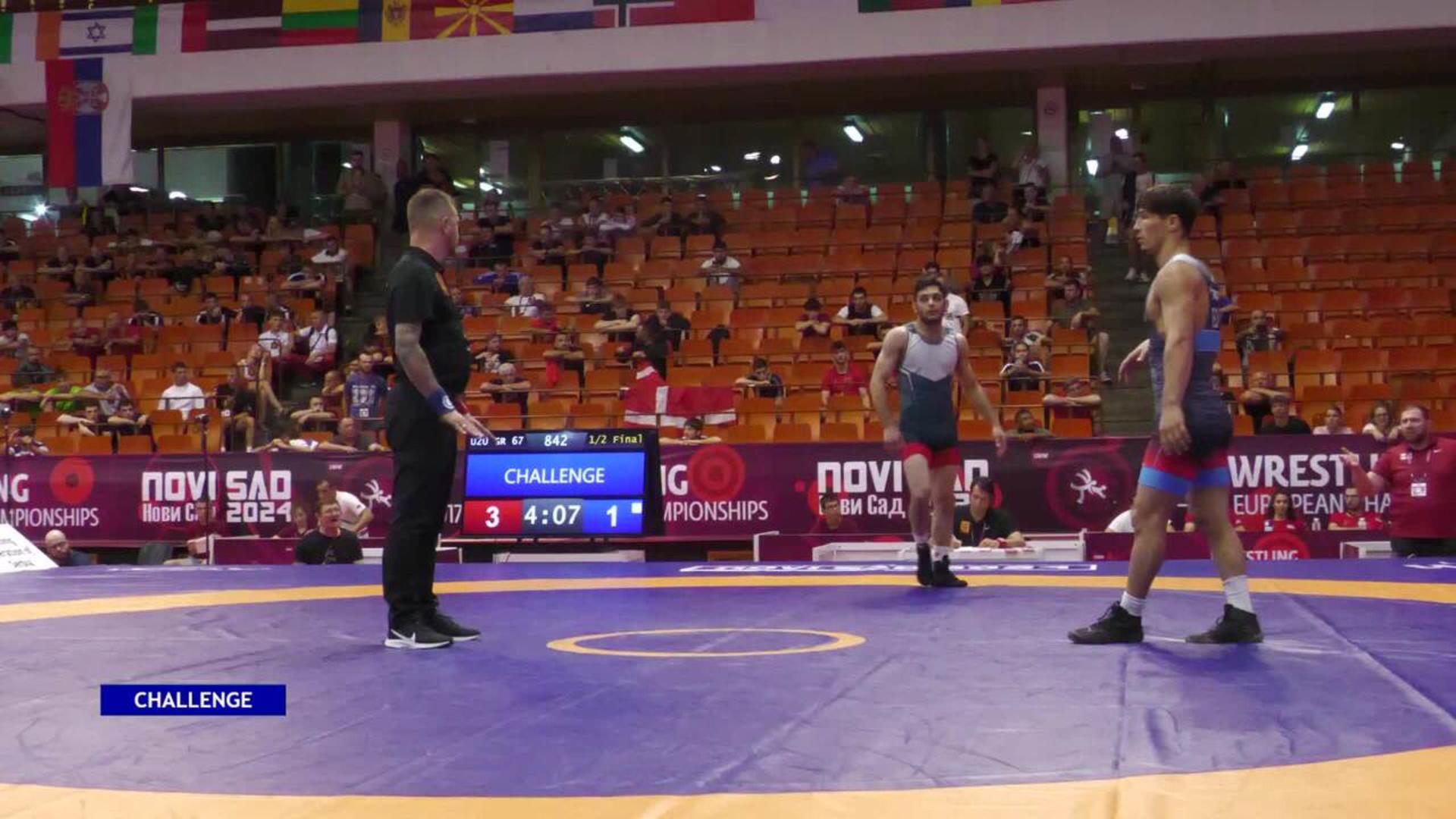 Grair OGANESIAN (AIN) vs. Rati KHOZREVANIDZE (GEO) | U20 EUROPEAN ...