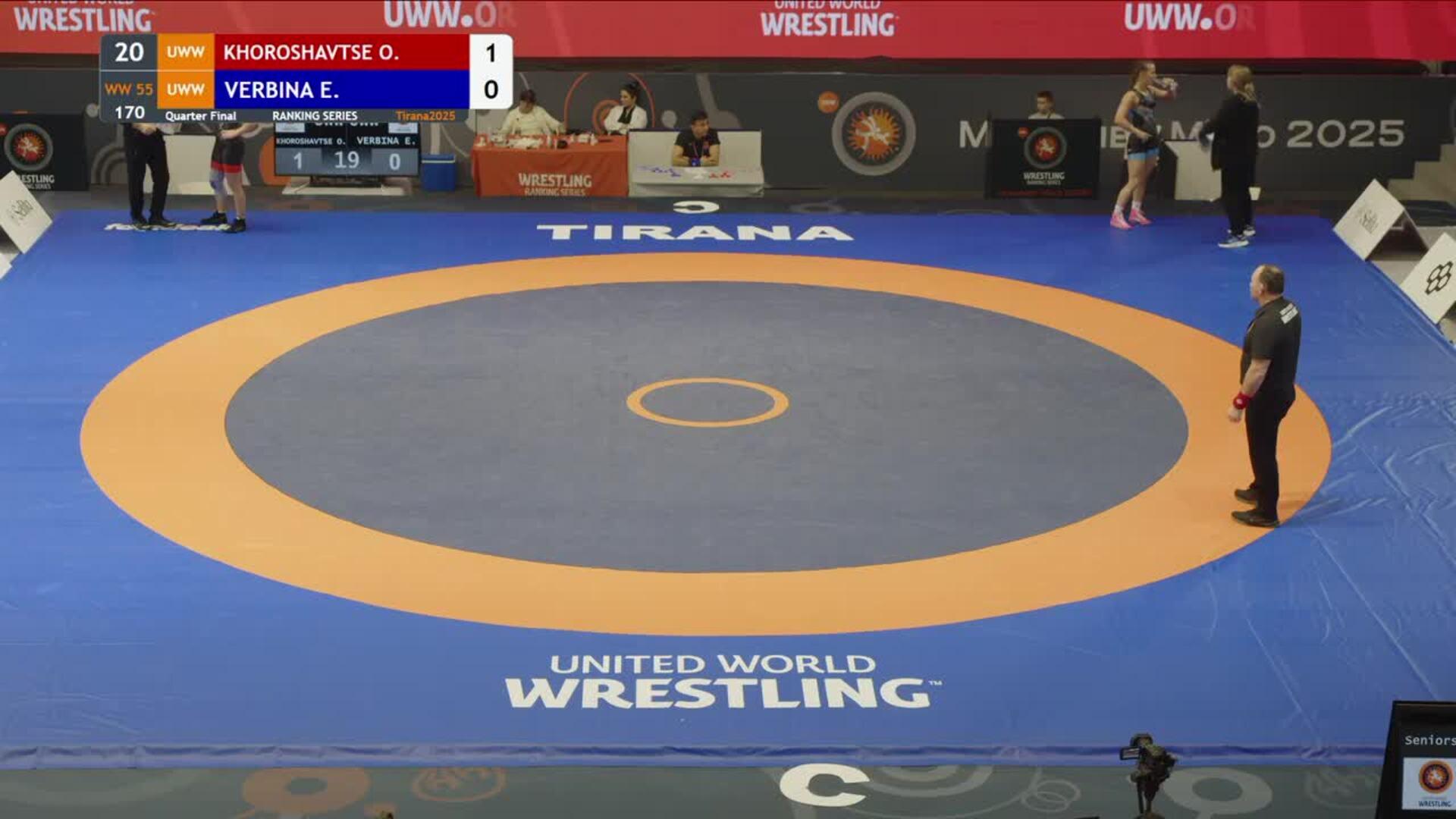Olga KHOROSHAVTSEVA (UWW) vs. Ekaterina VERBINA (UWW) | RANKING SERIES ...