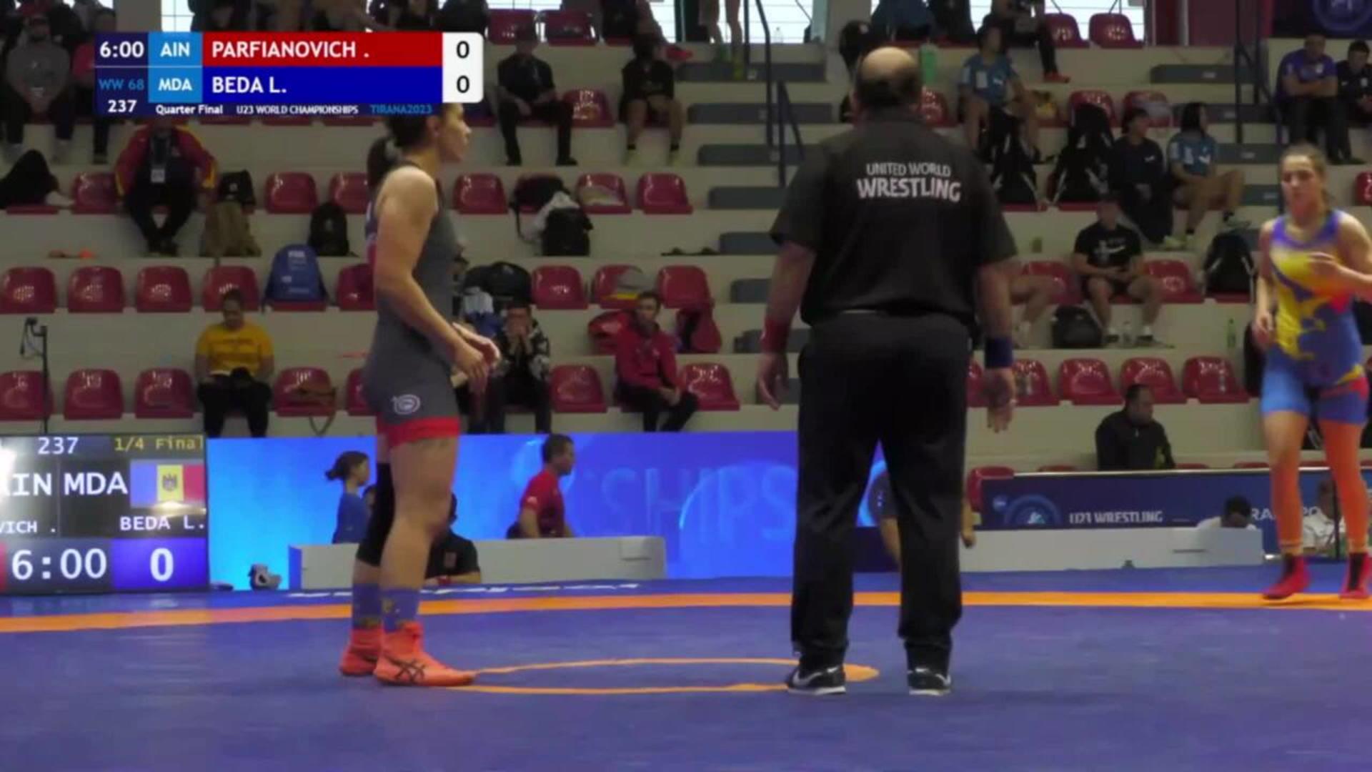 Vusala PARFIANOVICH (AIN) vs. Luciana BEDA (MDA) | U23 World ...