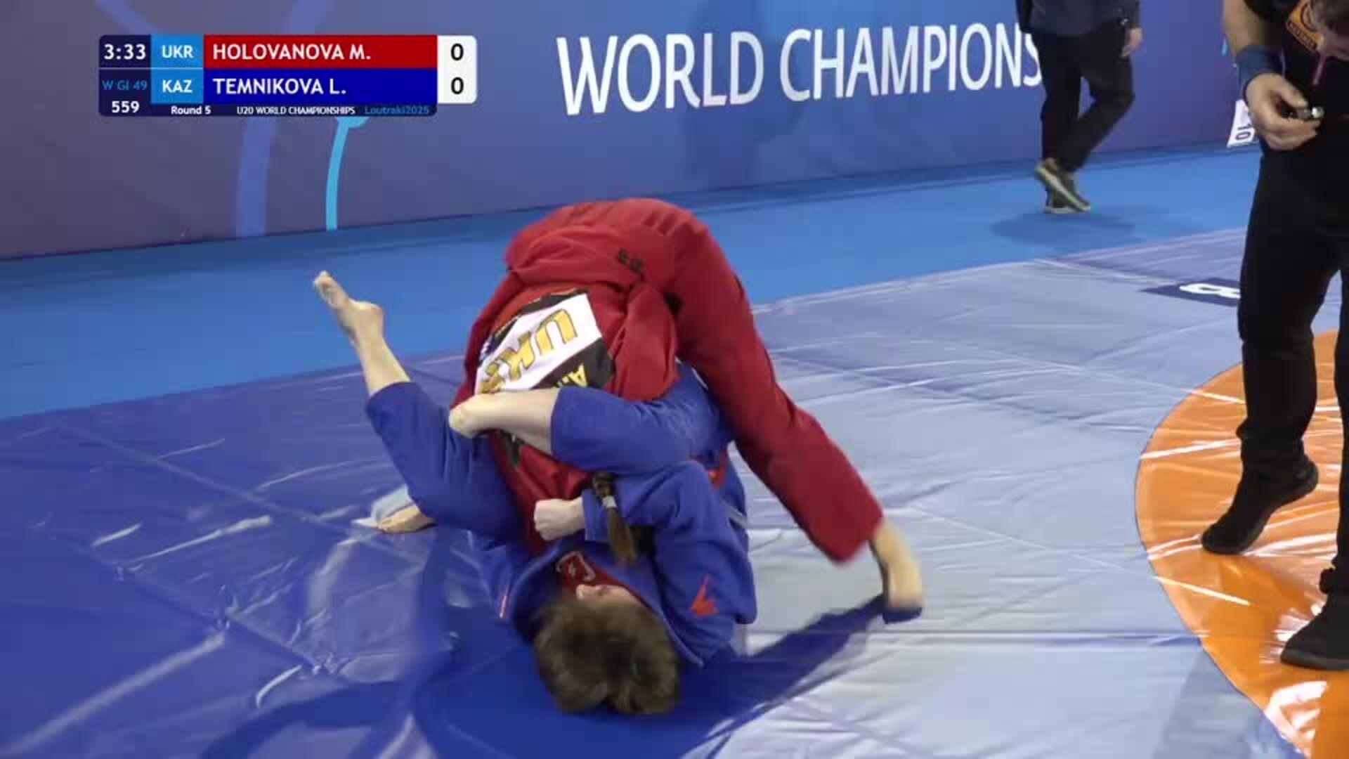 Mariia HOLOVANOVA (UKR) vs. Lyubov TEMNIKOVA (KAZ) | U20 WORLD CHAMPIONSHIPS 2025 | Round 5 | W ...