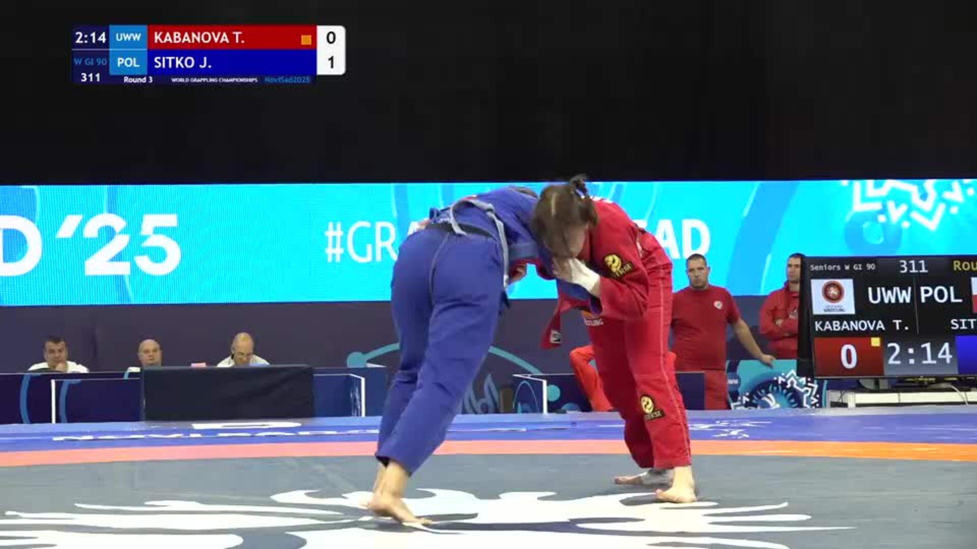 Tatiana KABANOVA (UWW) vs. Justyna Klaudyna SITKO (POL) | WORLD ...