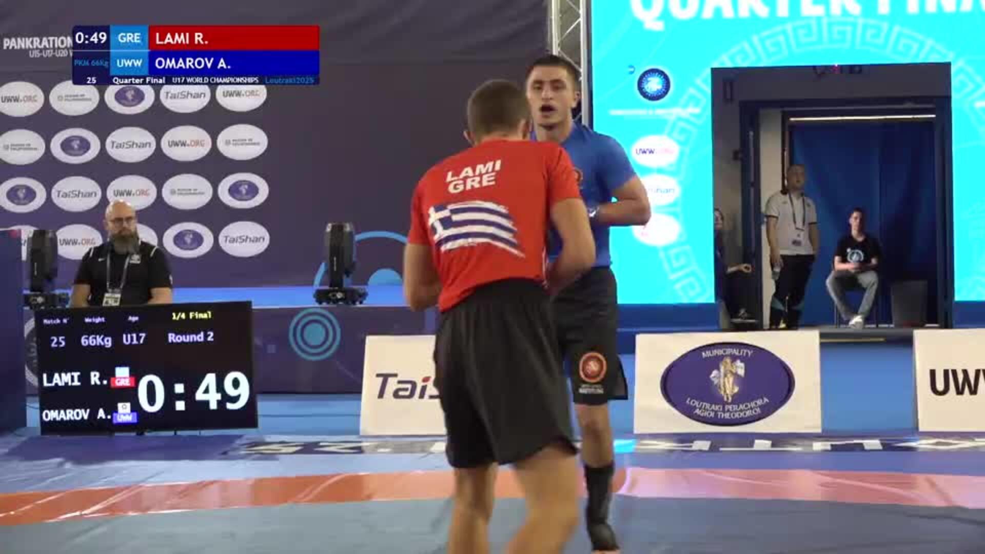 Renato LAMI (GRE) vs. Adam OMAROV (UWW) | U17 WORLD CHAMPIONSHIPS 2025 ...