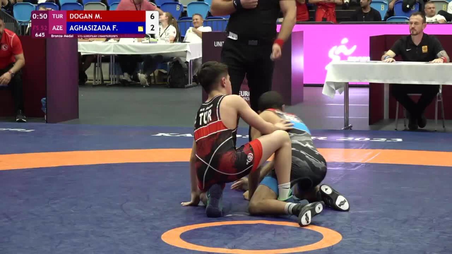 Bronze Medal • FS 52Kg • Muhammet Efe DOGAN (TUR) vs. Farid AGHASIZADA (AZE)