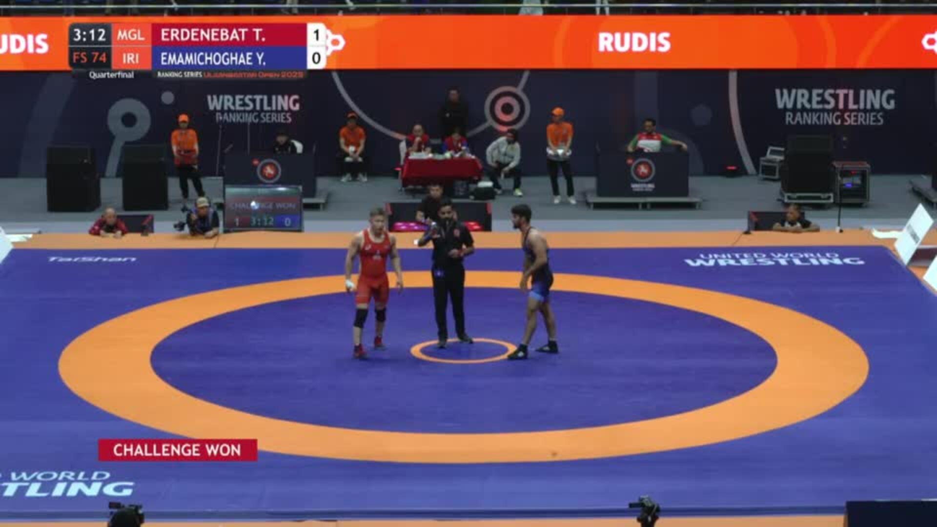 Tugsjargal ERDENEBAT (MGL) vs. Yones EMAMICHOGHAEI (IRI) | RANKING SERIES 2025 | Quarter Final ...