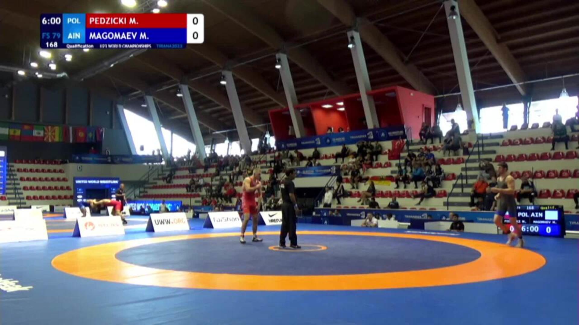 Mateusz PEDZICKI (POL) vs. Magomed MAGOMAEV (AIN) | U23 World ...