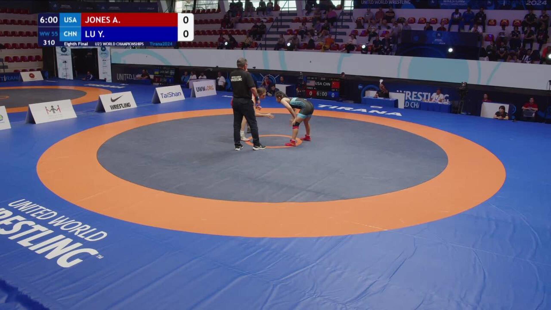 Amani Emma JONES (USA) vs. Ying LU (CHN) | 2024 U23 World Championships ...