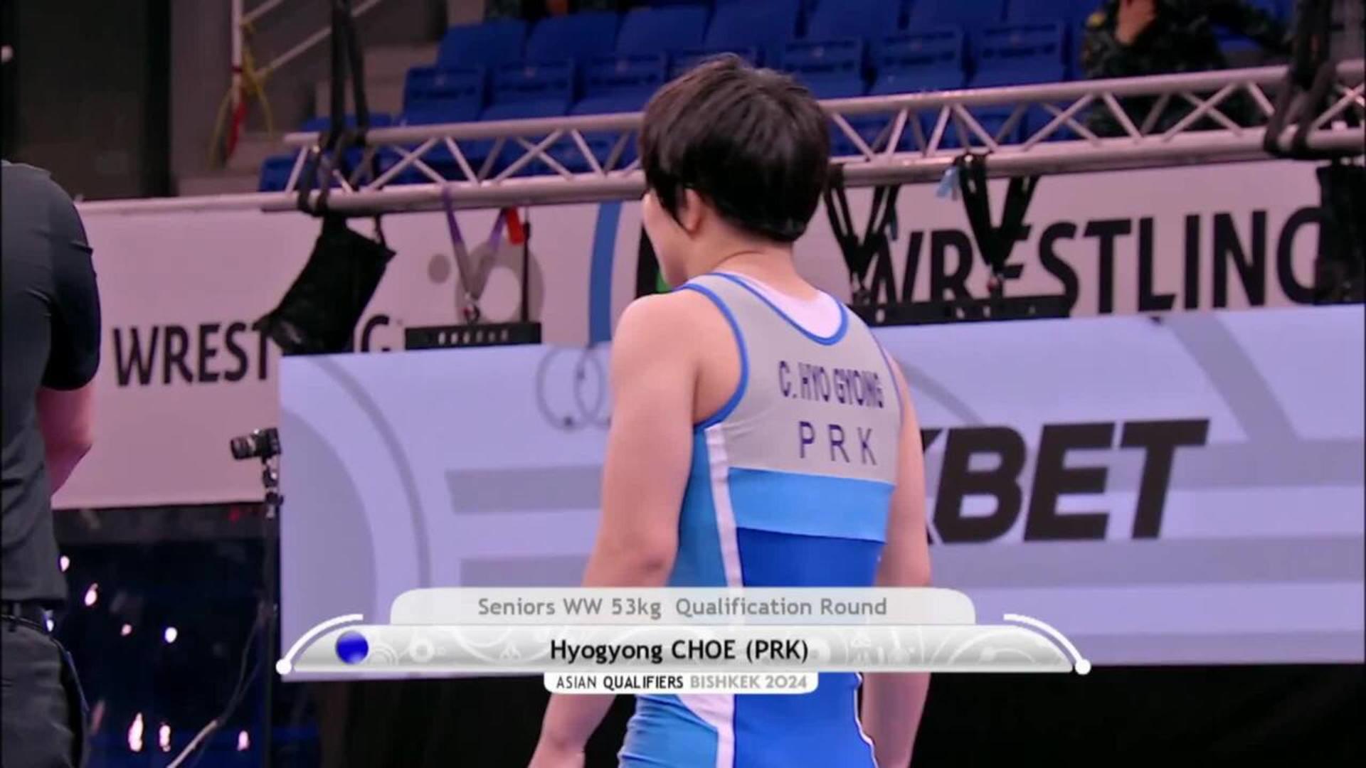 Aliah Rose GAVALEZ (PHI) vs. Hyogyong CHOE (PRK) | 2024 Seniors Asian OG Qualifier ...