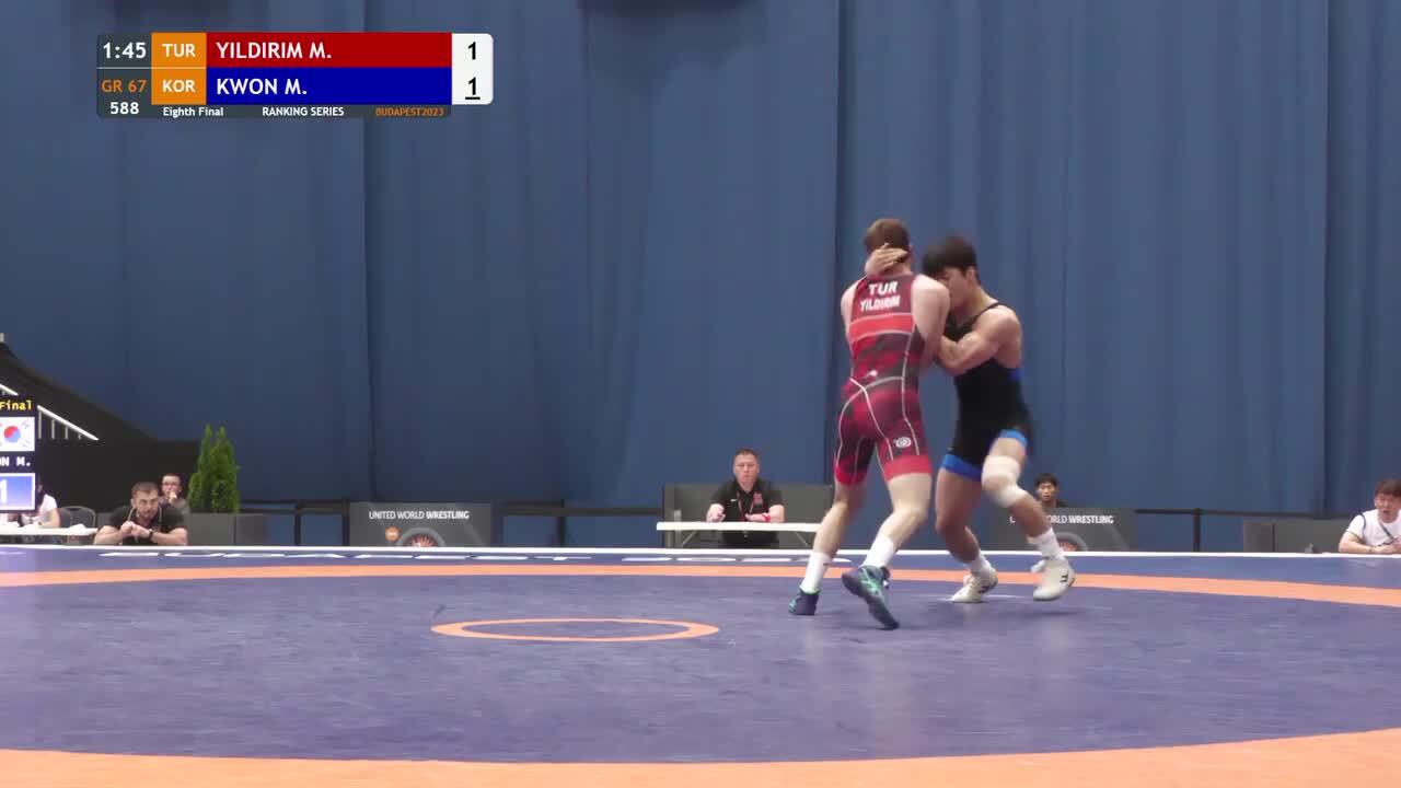 Eighth Final • GR 67Kg • Mustafa Safa YILDIRIM (TUR) vs. Minseong KWON (KOR)