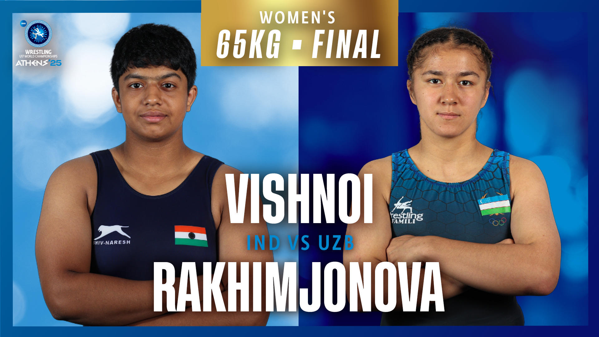 Ashvini VISHNOI (IND) vs. Mukhayyo RAKHIMJONOVA (UZB) | U17 WORLD ...