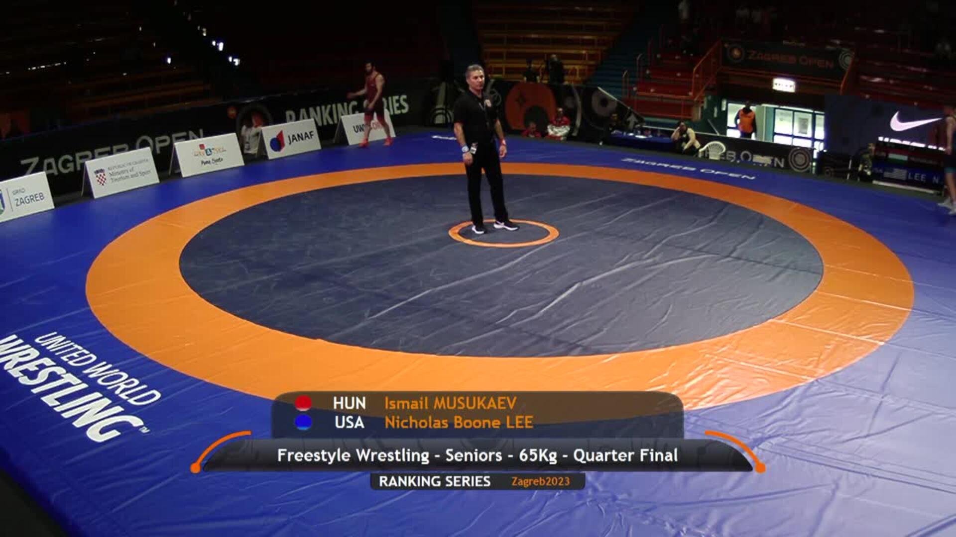 Quarter Final • FS 65Kg • Ismail MUSUKAEV (HUN) vs. Nicholas Boone LEE ...