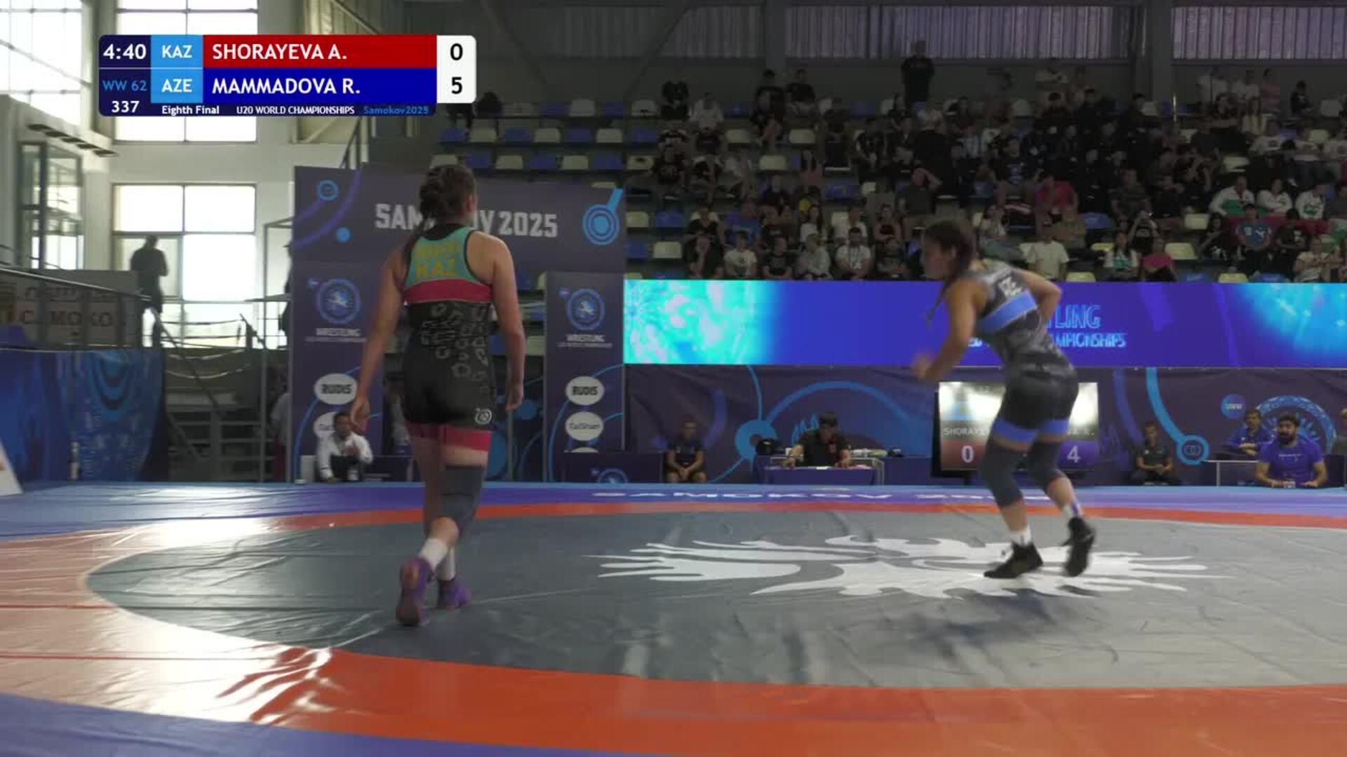 Aidana SHORAYEVA (KAZ) vs. Ruzanna MAMMADOVA (AZE) | U20 WORLD ...