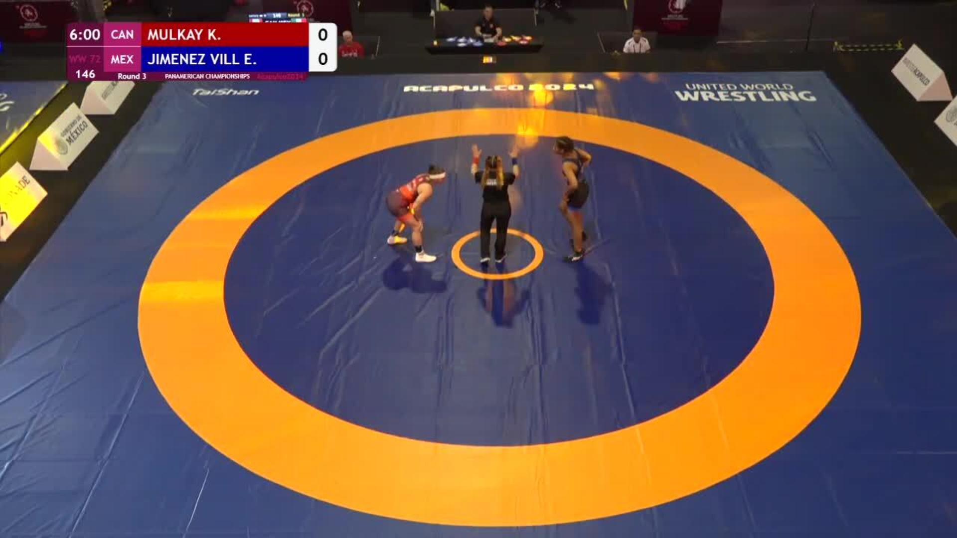 Katie Nichole MULKAY (CAN) vs. Edna Esmeralda JIMENEZ VILLALBA (MEX ...