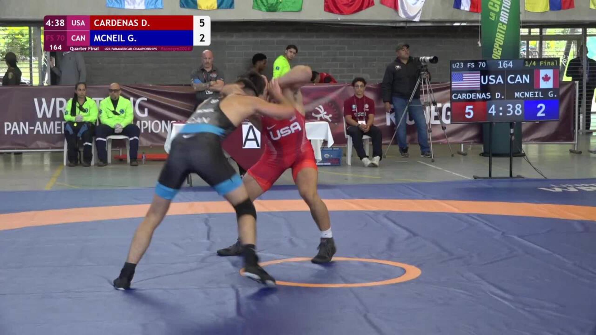 Daniel Eugene CARDENAS (USA) vs. Gregor Edward MCNEIL (CAN) | U23 ...