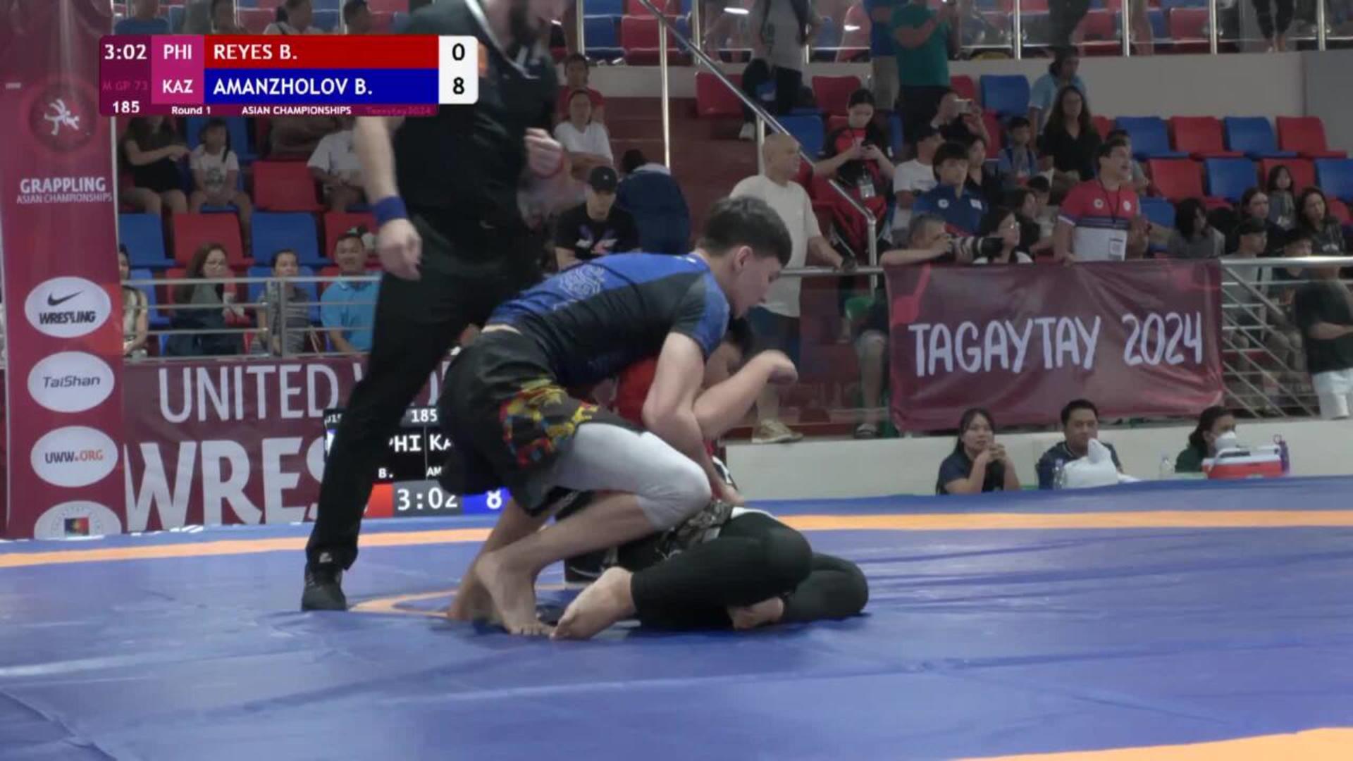 Benedict Niel REYES (PHI) vs. Bereket AMANZHOLOV (KAZ) | ASIAN CHAMPIONSHIPS 2024 | Round 1 | M ...