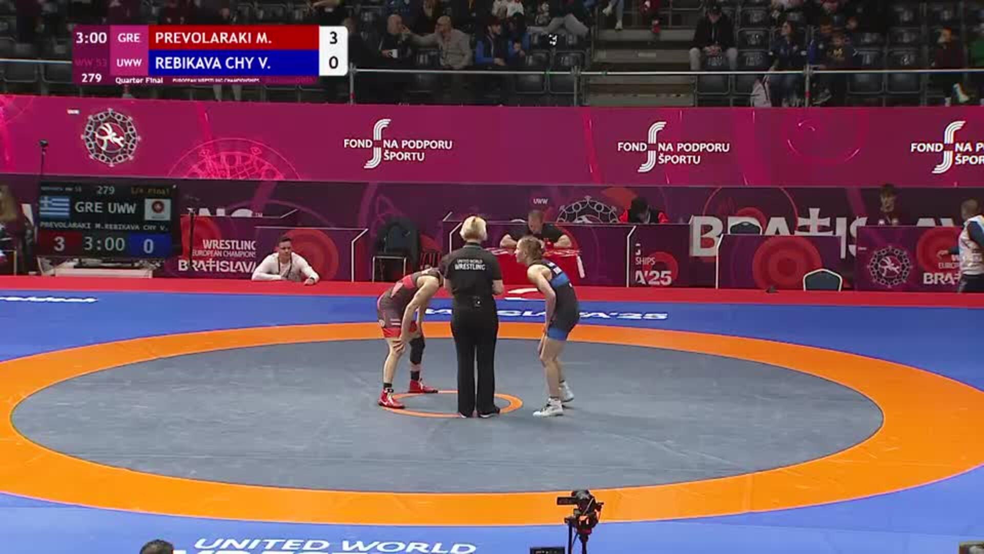 Maria PREVOLARAKI (GRE) vs. Viyaleta REBIKAVA CHYRYK (UWW) | EUROPEAN ...