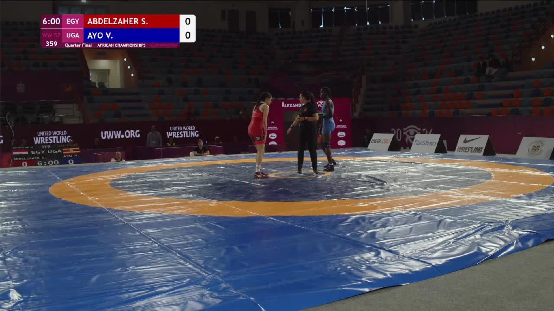 Shaimaa Khalifa Hussein ABDELZAHER (EGY) vs. Veronica AYO (UGA ...