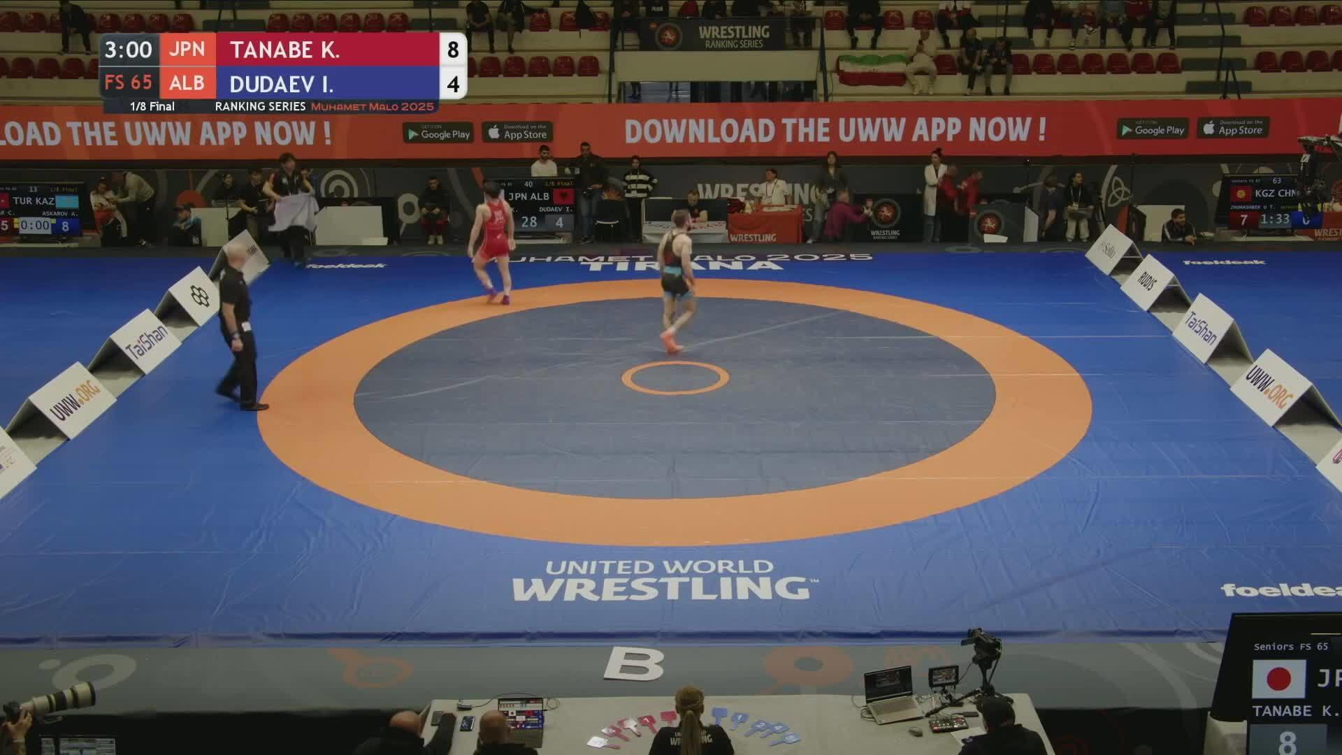 Kaisei TANABE (JPN) vs. Islam DUDAEV (ALB) | 2025 2nd Ranking Series ...