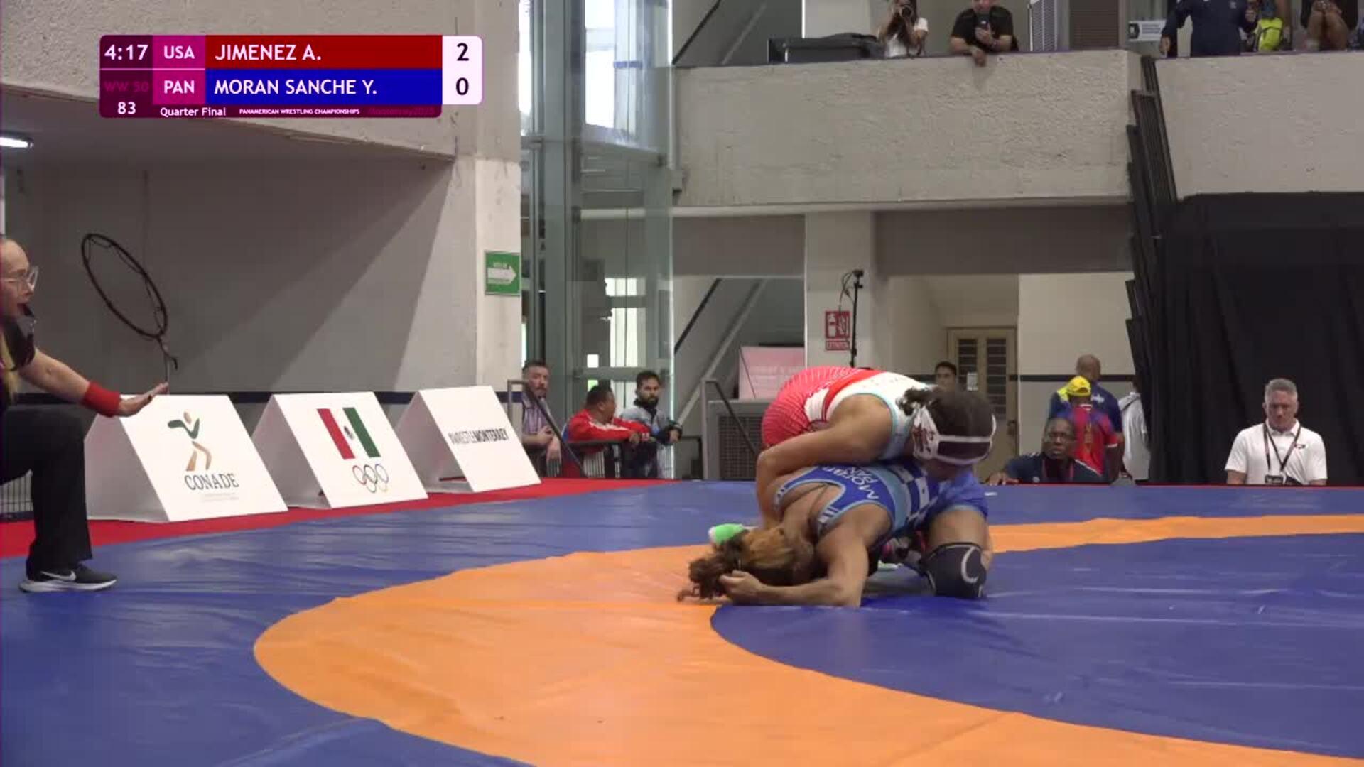 Audrey Rae JIMENEZ (USA) vs. Yorlenis Milagros MORAN SANCHEZ (PAN ...