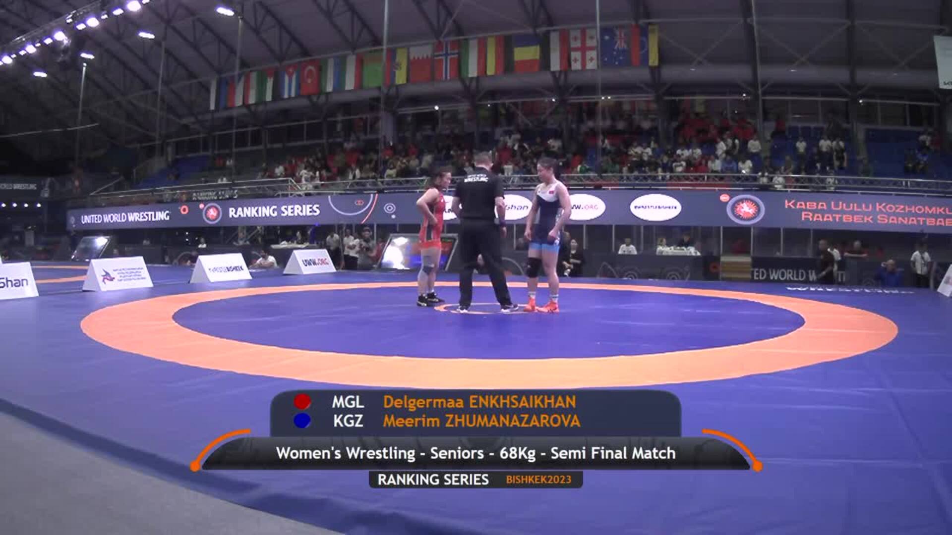 Semi Final • WW 68Kg • Delgermaa ENKHSAIKHAN (MGL) vs. Meerim ZHUMANAZAROVA (KGZ)
