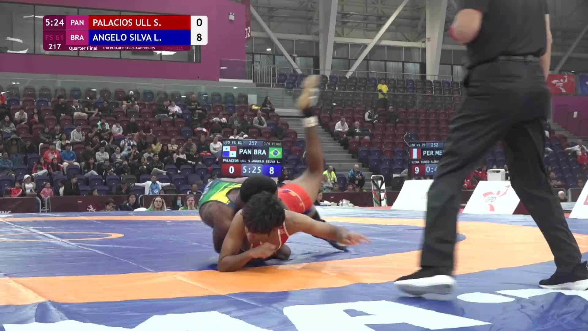 Sabdier Issac PALACIOS ULLOA (PAN) vs. Luiz Miguel ANGELO SILVA (BRA) | U20 PANAMERICAN ...