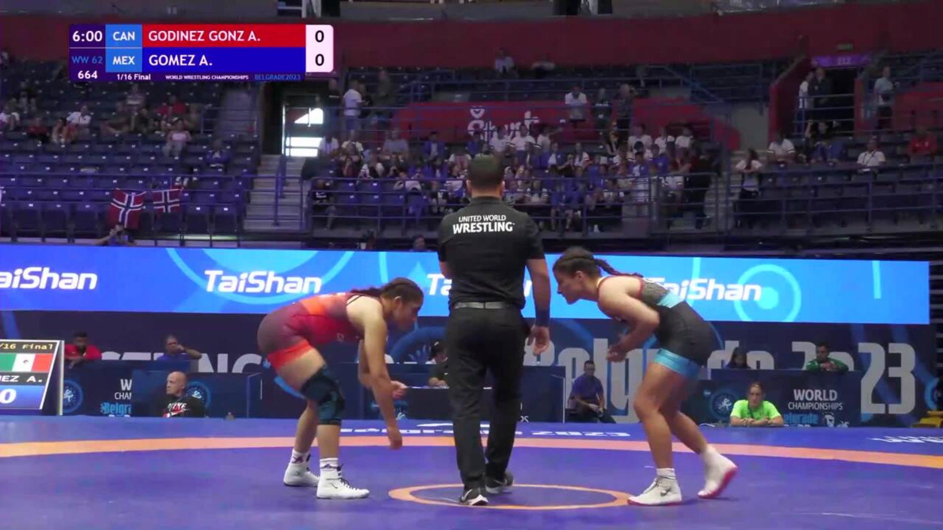 Ana Paula GODINEZ GONZALEZ (CAN) vs. Alexis Lauren GOMEZ (MEX ...