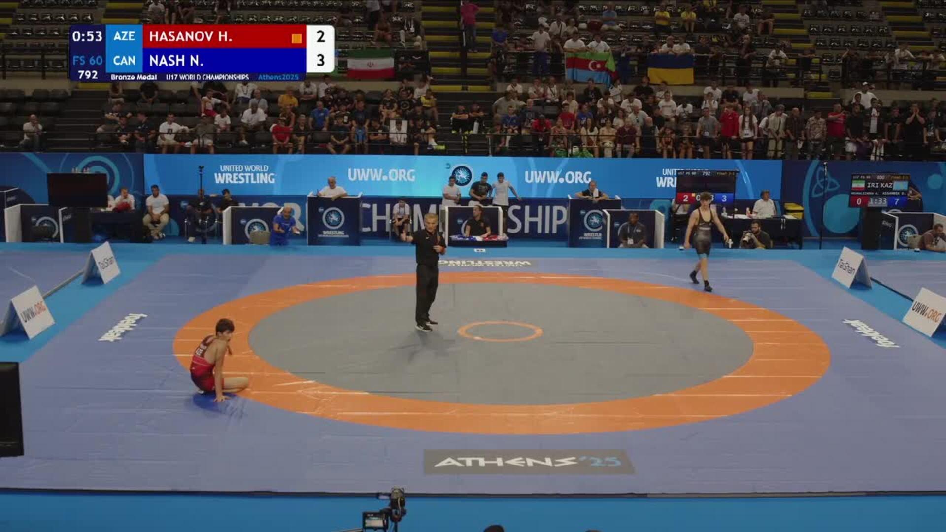 Hasan HASANOV (AZE) vs. Nathan Gordon NASH (CAN) | U17 WORLD ...