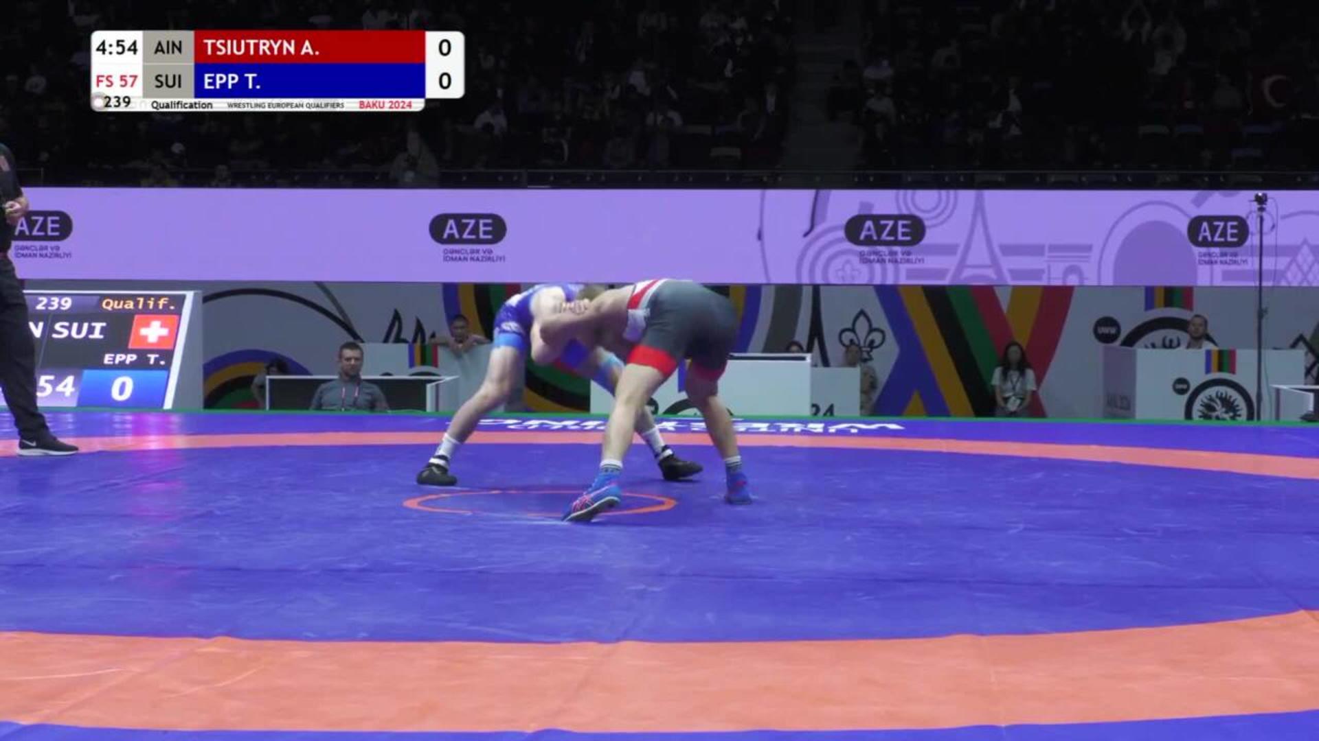 Aryan TSIUTRYN (AIN) vs. Thomas EPP (SUI) | Wrestling European ...