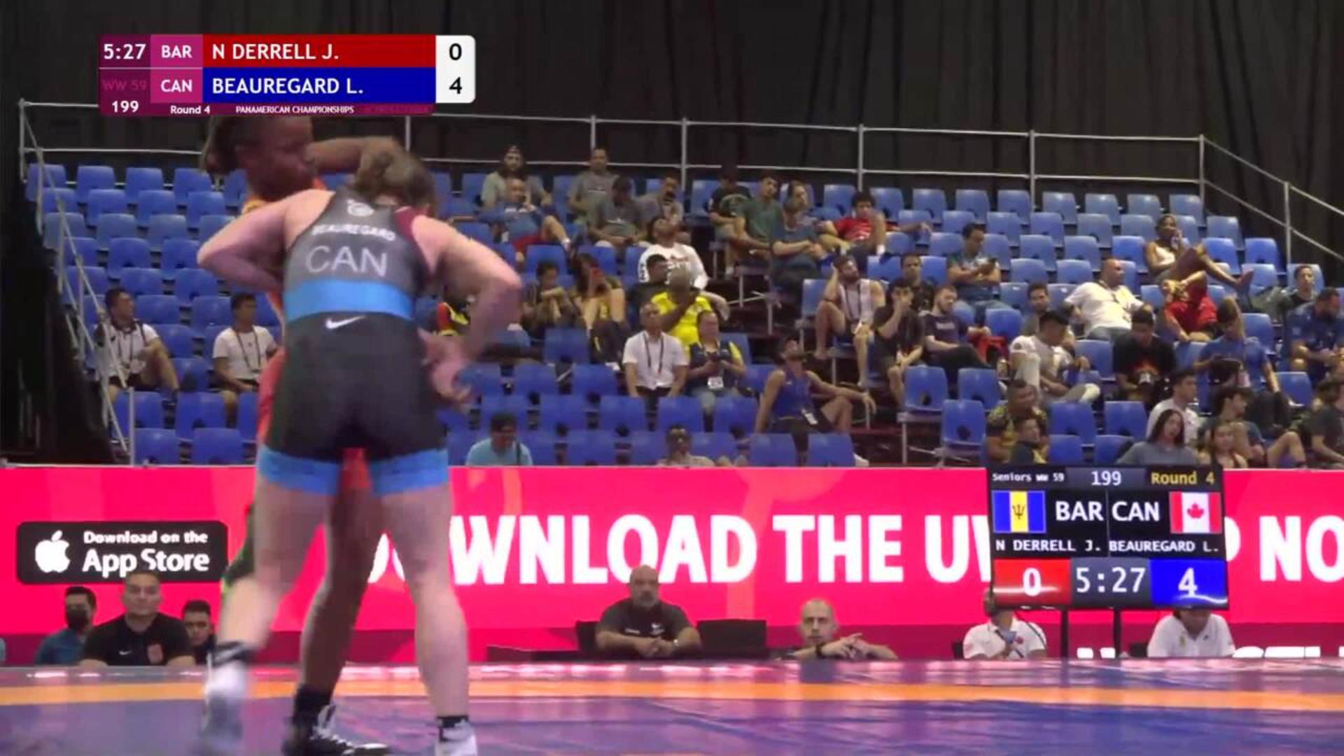 Jessica Jacqueline N DERRELL (BAR) vs. Laurence BEAUREGARD (CAN ...