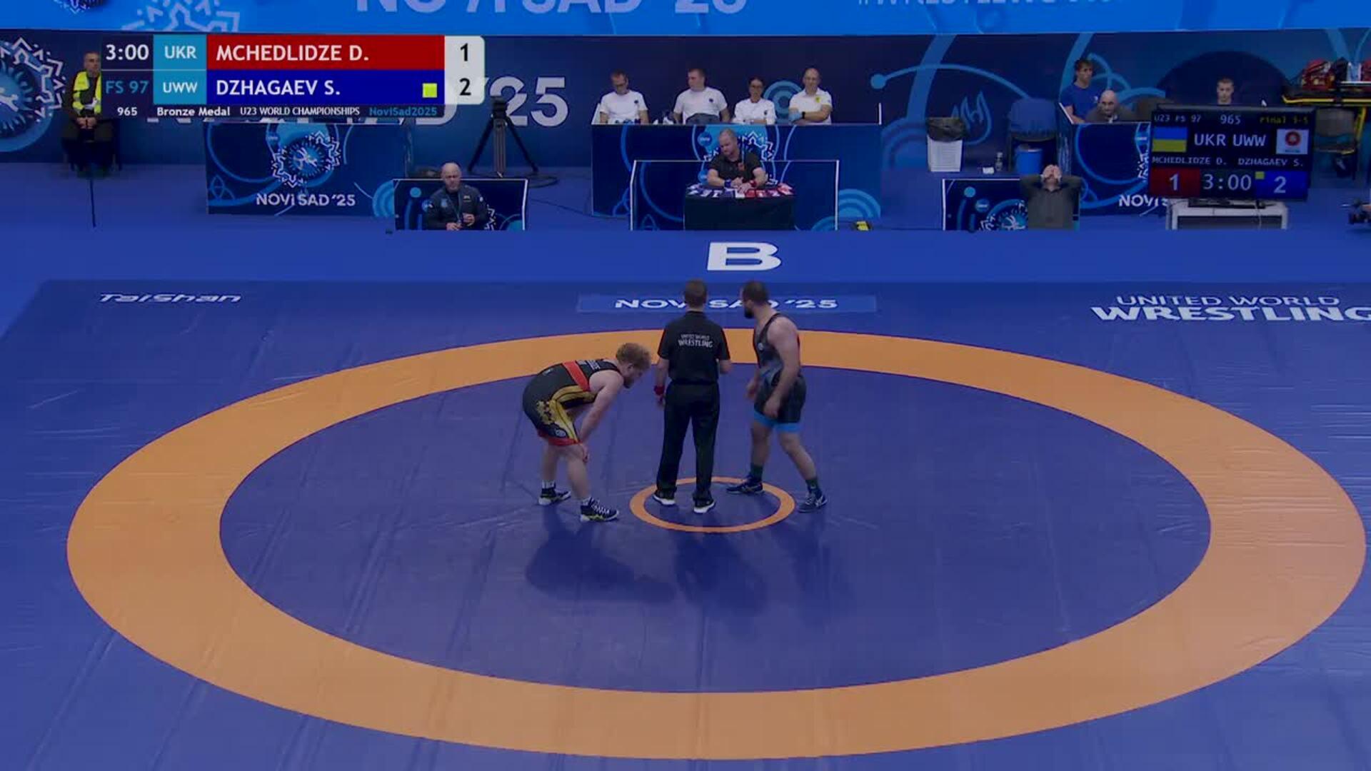David MCHEDLIDZE (UKR) vs. Soslan DZHAGAEV (UWW) | U23 WORLD ...