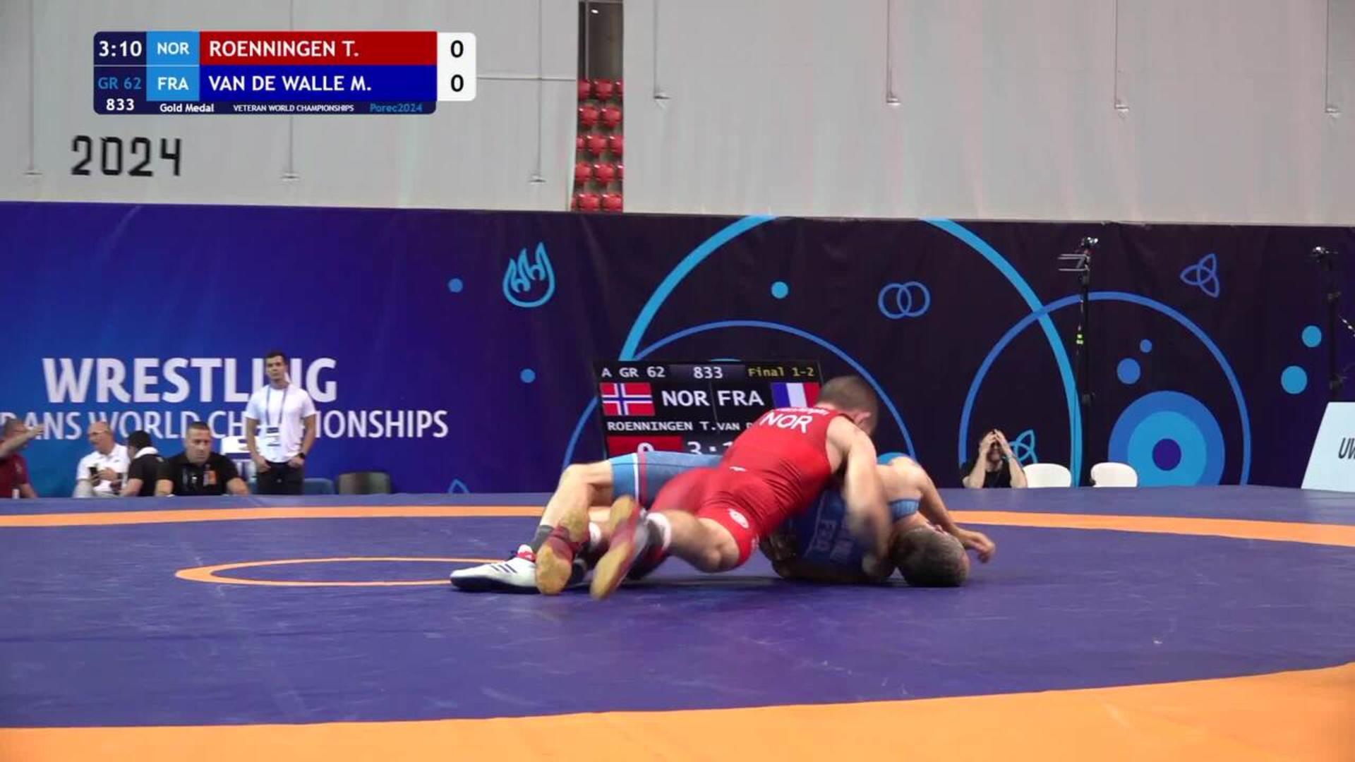 Thomas Andresen ROENNINGEN (NOR) vs. Michael VAN DE WALLE (FRA ...