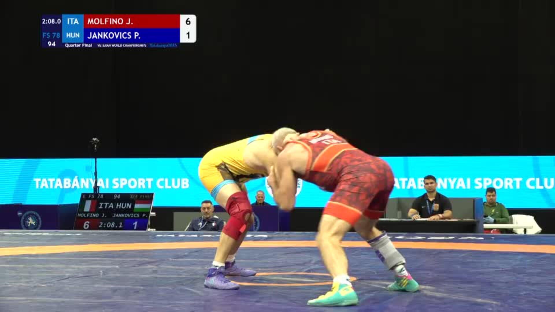 Jonathan MOLFINO (ITA) vs. Peter JANKOVICS (HUN) | VETERAN WORLD ...