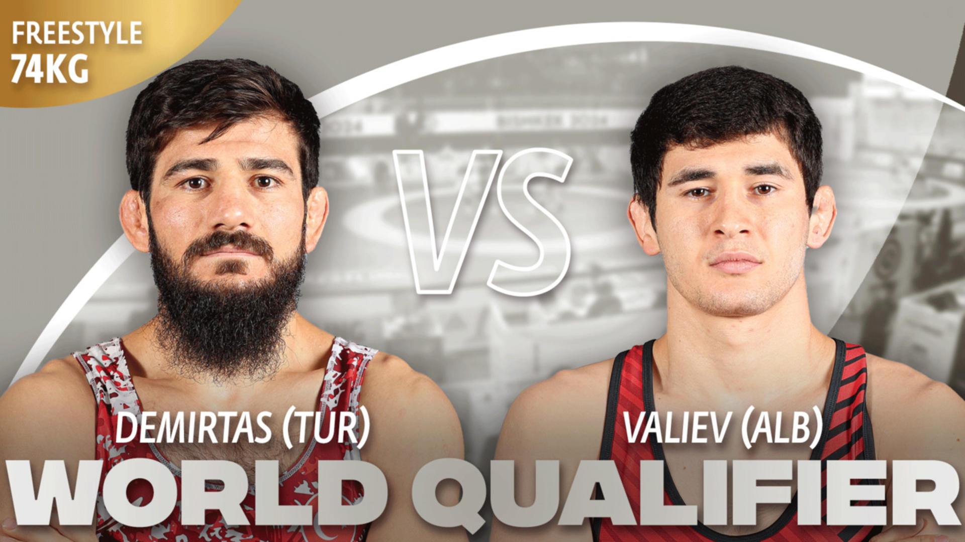Chermen VALIEV (ALB) vs. Soner DEMIRTAS (TUR) | 2024 World OG Qualifier | Olympic Playoff | FS 74Kg