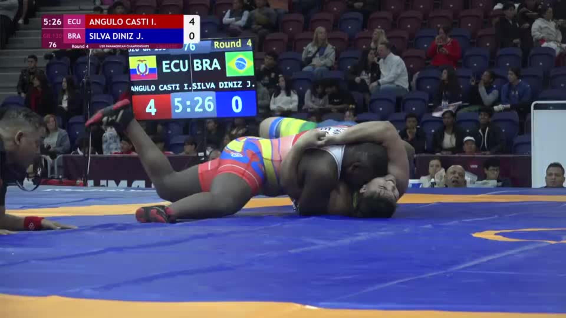 Ibrack David ANGULO CASTILLO (ECU) vs. Joao Victor SILVA DINIZ (BRA) | U20 PANAMERICAN ...