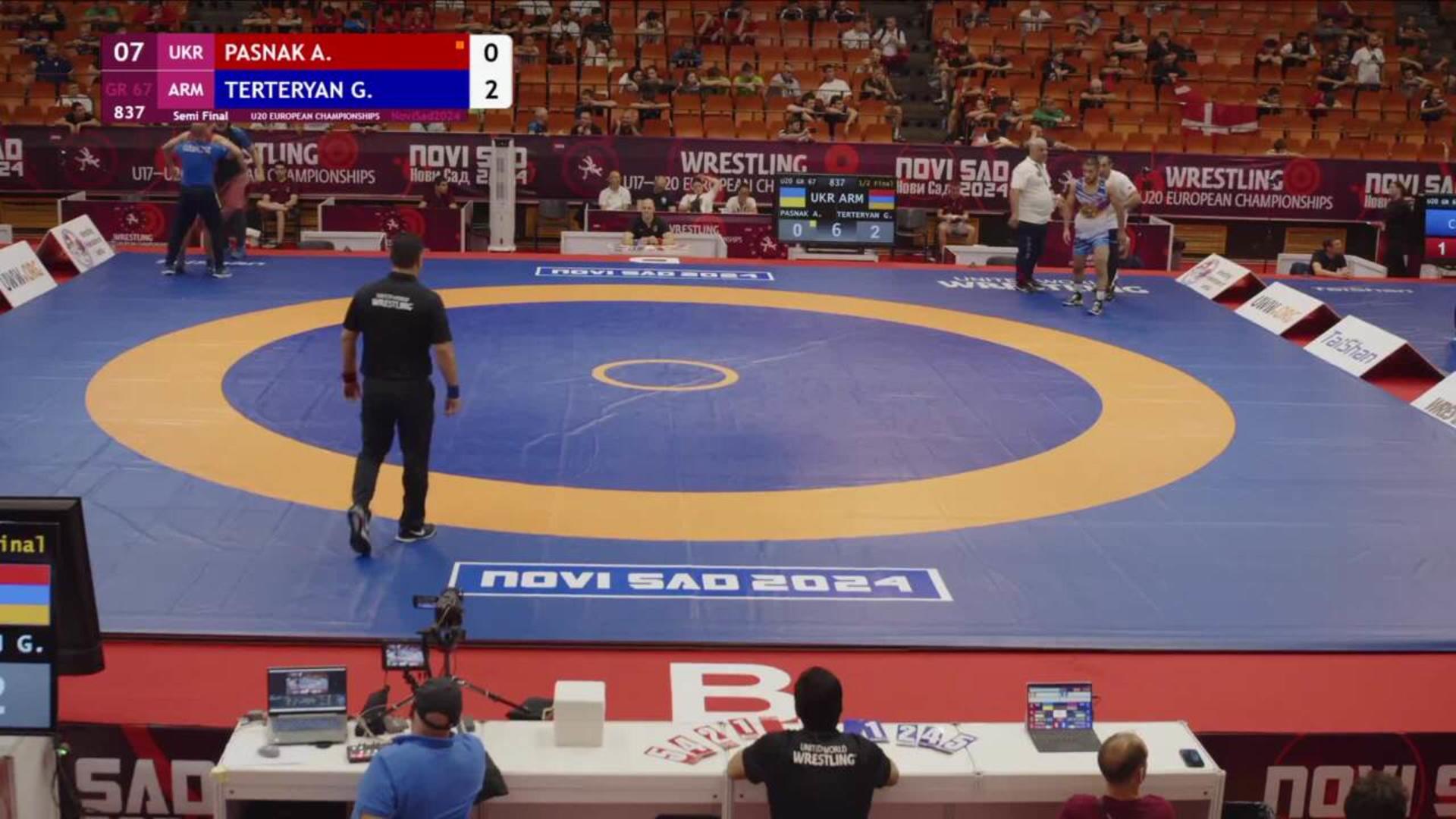 Anatolii PASNAK (UKR) vs. Gaspar TERTERYAN (ARM) | U20 EUROPEAN ...