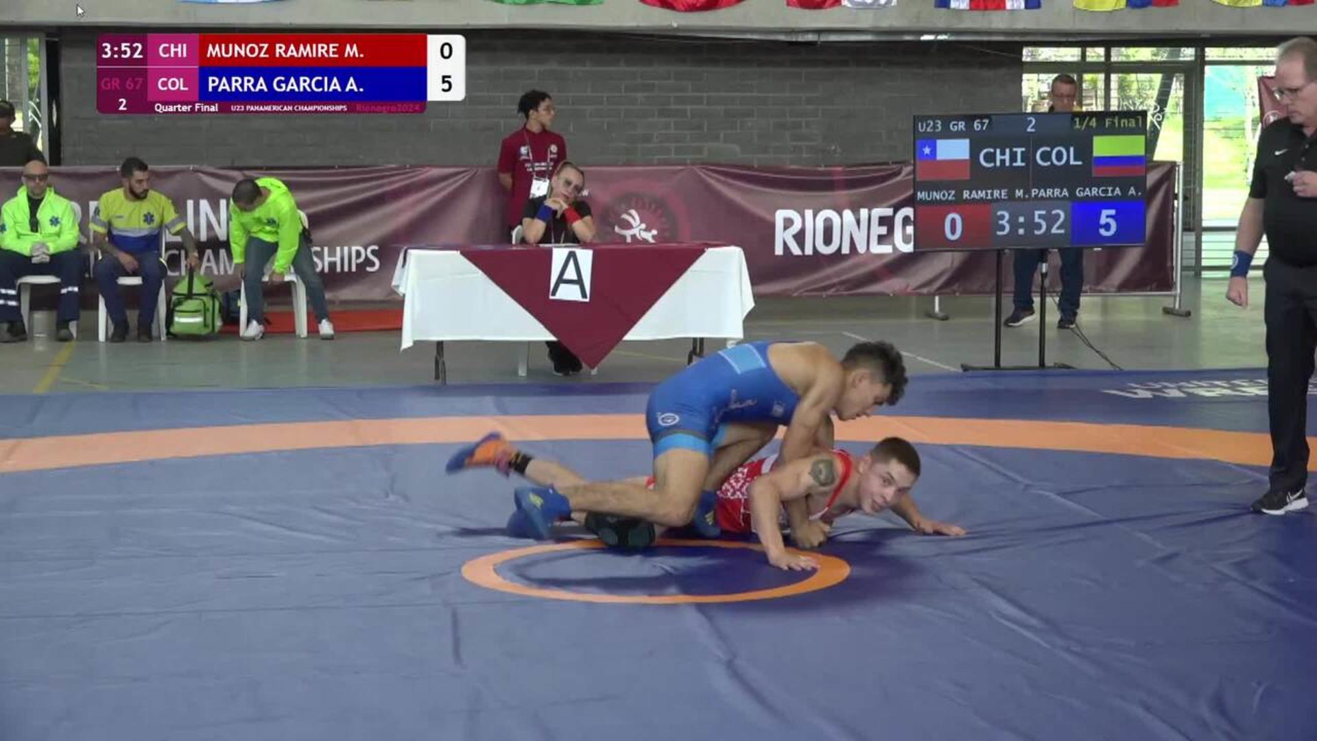 Matias Leopoldo de la Cruz MUNOZ RAMIREZ (CHI) vs. Alonso PARRA GARCIA ...