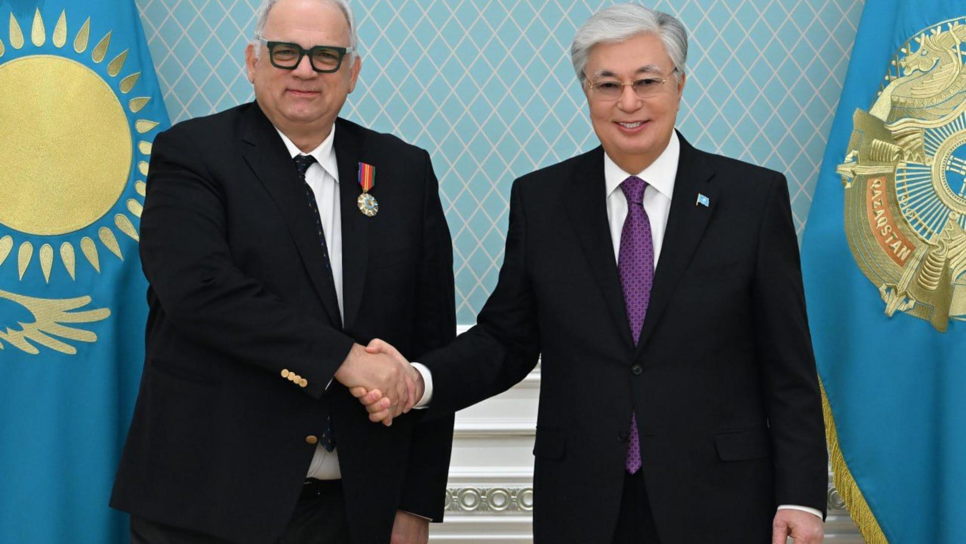 UWW President Lalovic conferred Order of Dostyk by Kazakhstan