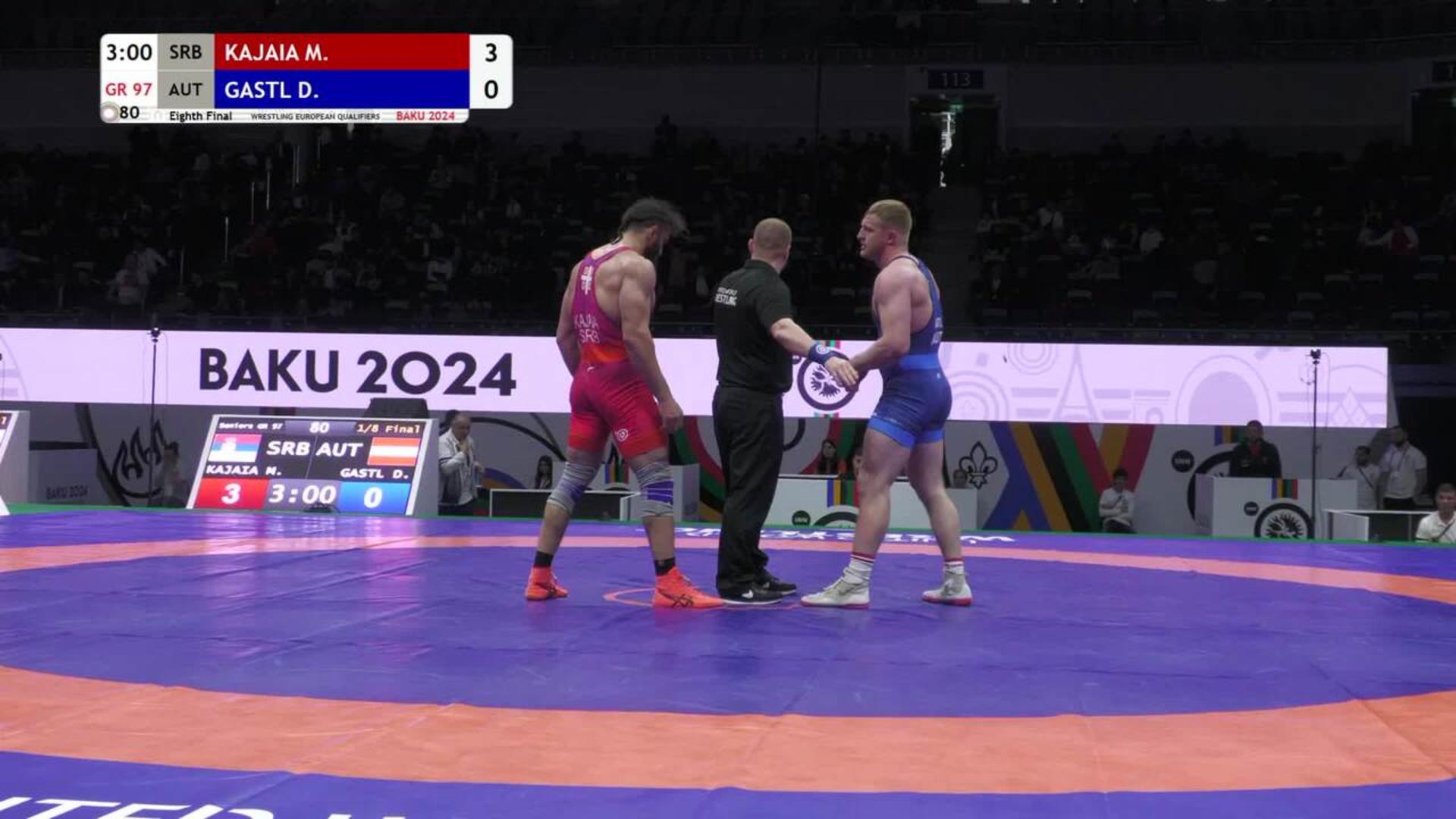 Mihail KAJAIA (SRB) vs. Daniel GASTL (AUT) | Wrestling European ...