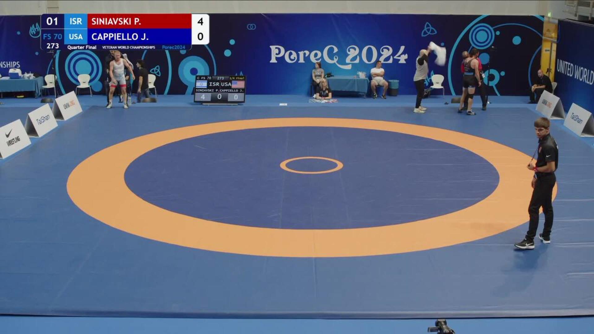 Pavel SINIAVSKI (ISR) vs. Jason Michael CAPPIELLO (USA) | VETERAN WORLD ...